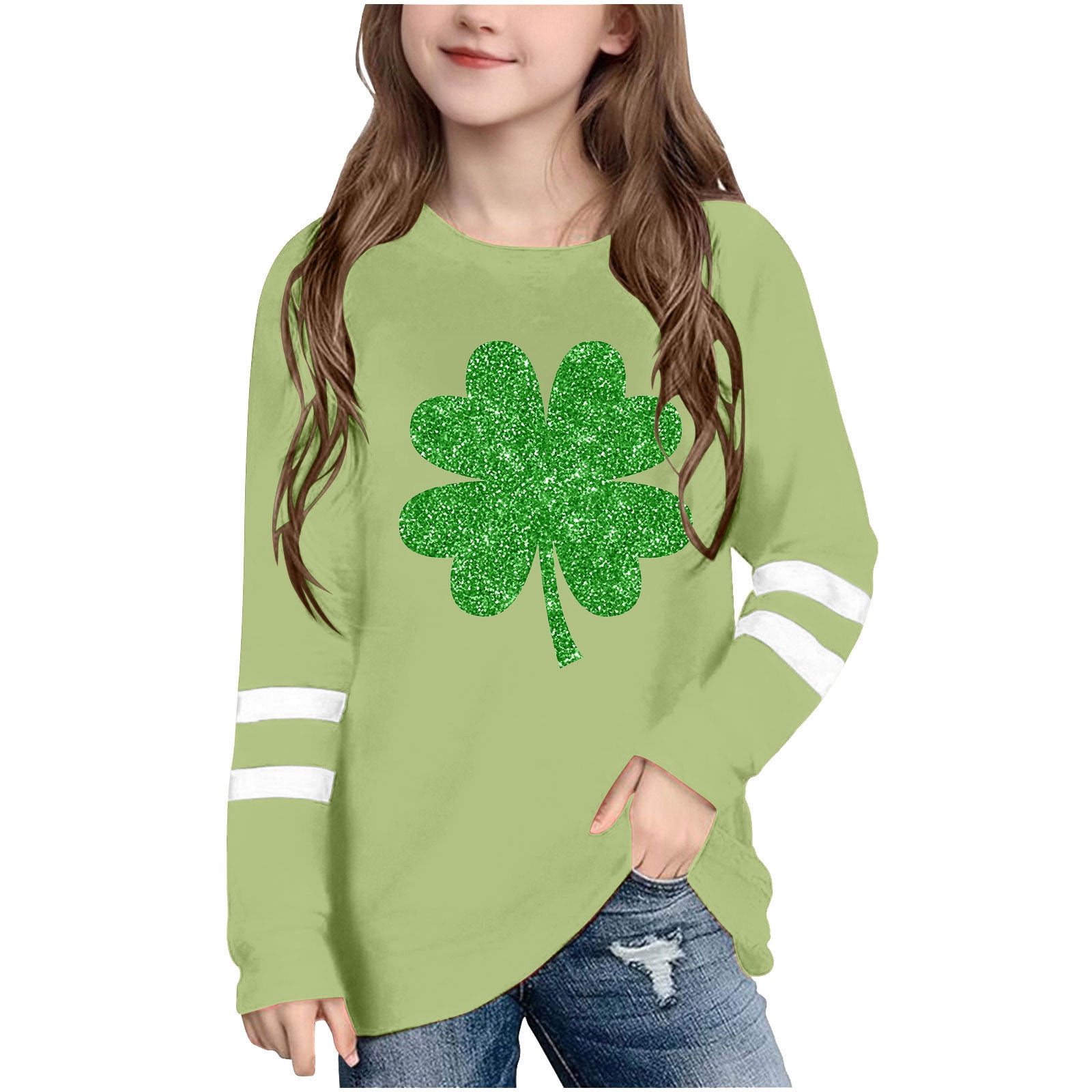 Bnwani St. Patricks Day Toddler Shirts Long Sleeve Crew Neck Casual Fashion Cute Printed Tops 3 ...