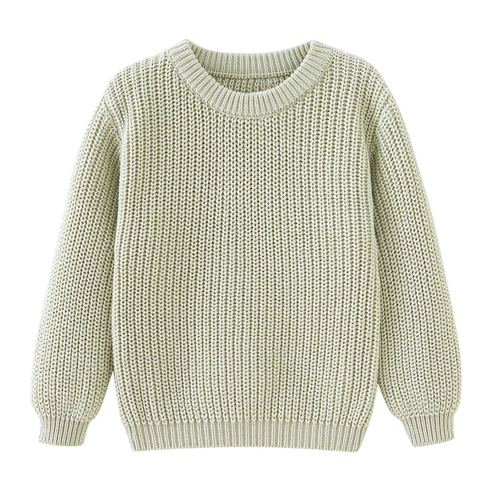 Bnwani Sweaters for Girl Fashion Knitted Cotton Pullover Crew Neck Long Sleeve Warm Solid Cute ...