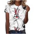 Bnwani T-Shirts Graphic,Womens T Shirt,Easter,Crew Neck,Short Sleeve ...