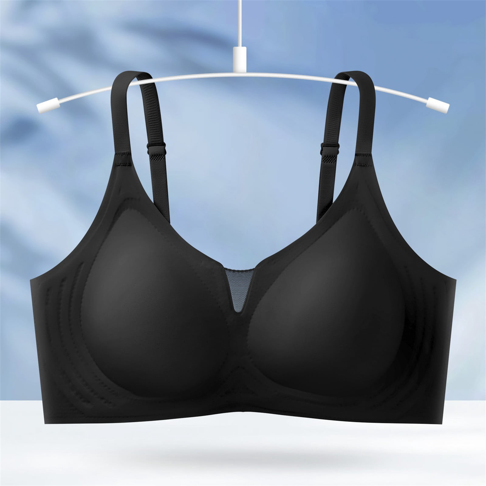 Bnwani Wireless Bras for Women,Womens Bras,Push-Up,Solid,Breathable ...