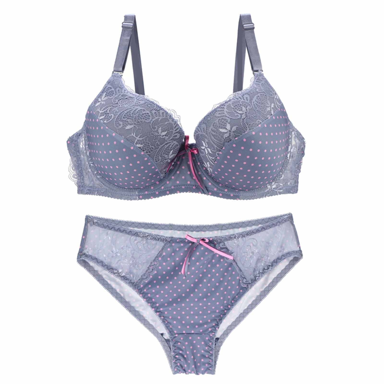 Bnwani Women Bras 85C Suit French Underwire Medium Thickness Bra Set ...