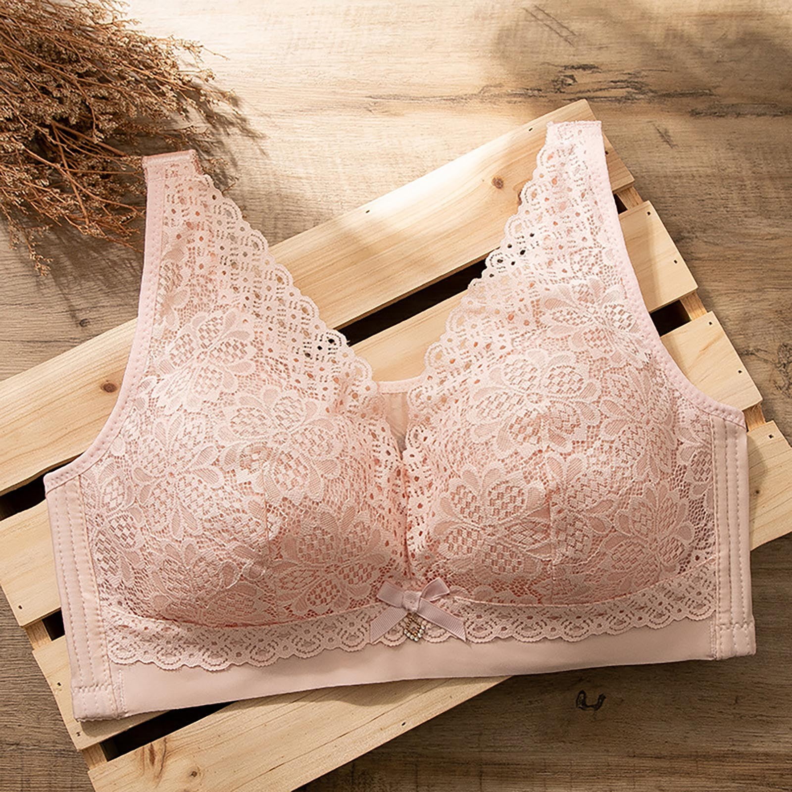 Bnwani Women Bras Bralette Sexy Color Thin And Steel Hoop Gathered ...