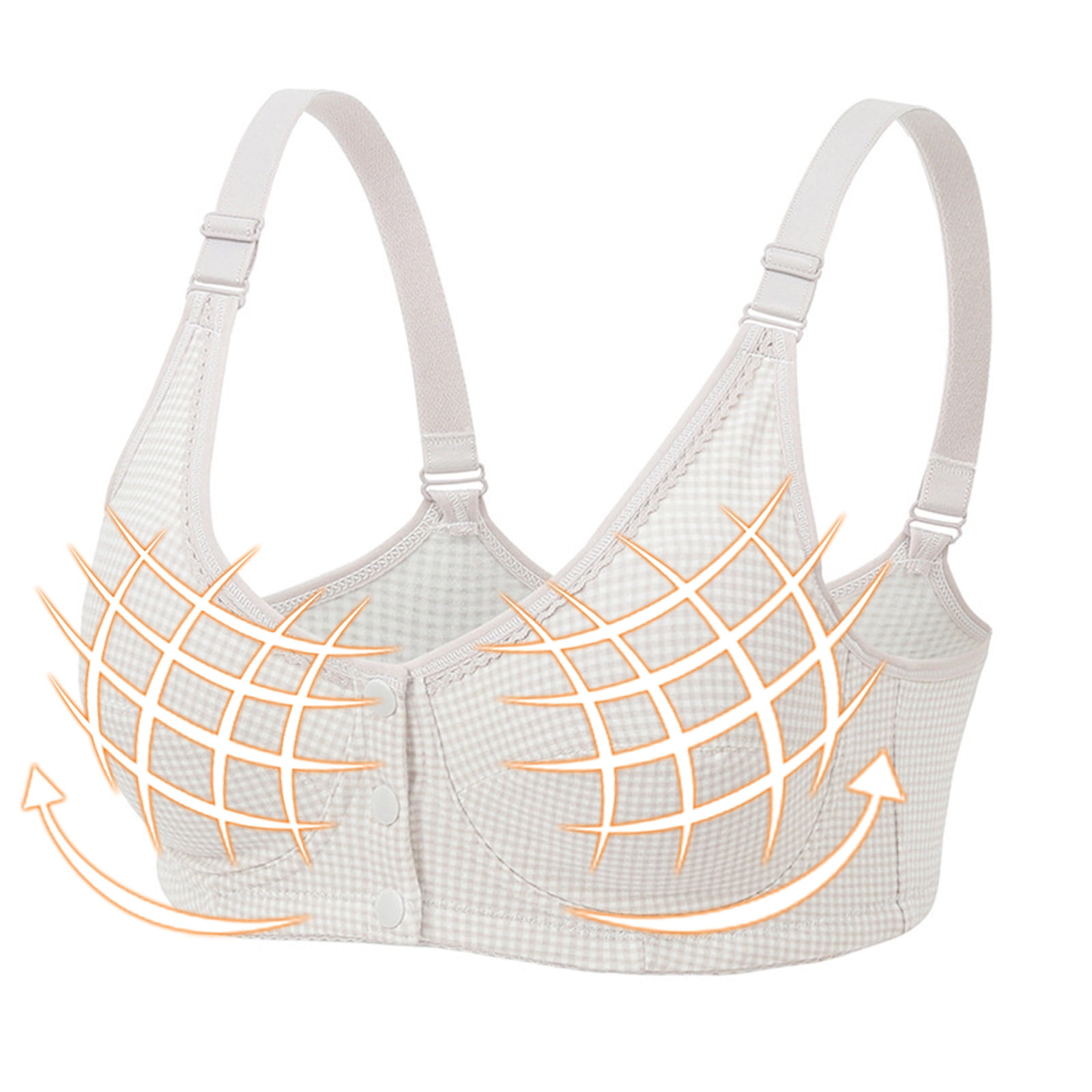 Bnwani Womens Bras No Underwire Full Support Bralette Large Bust ...