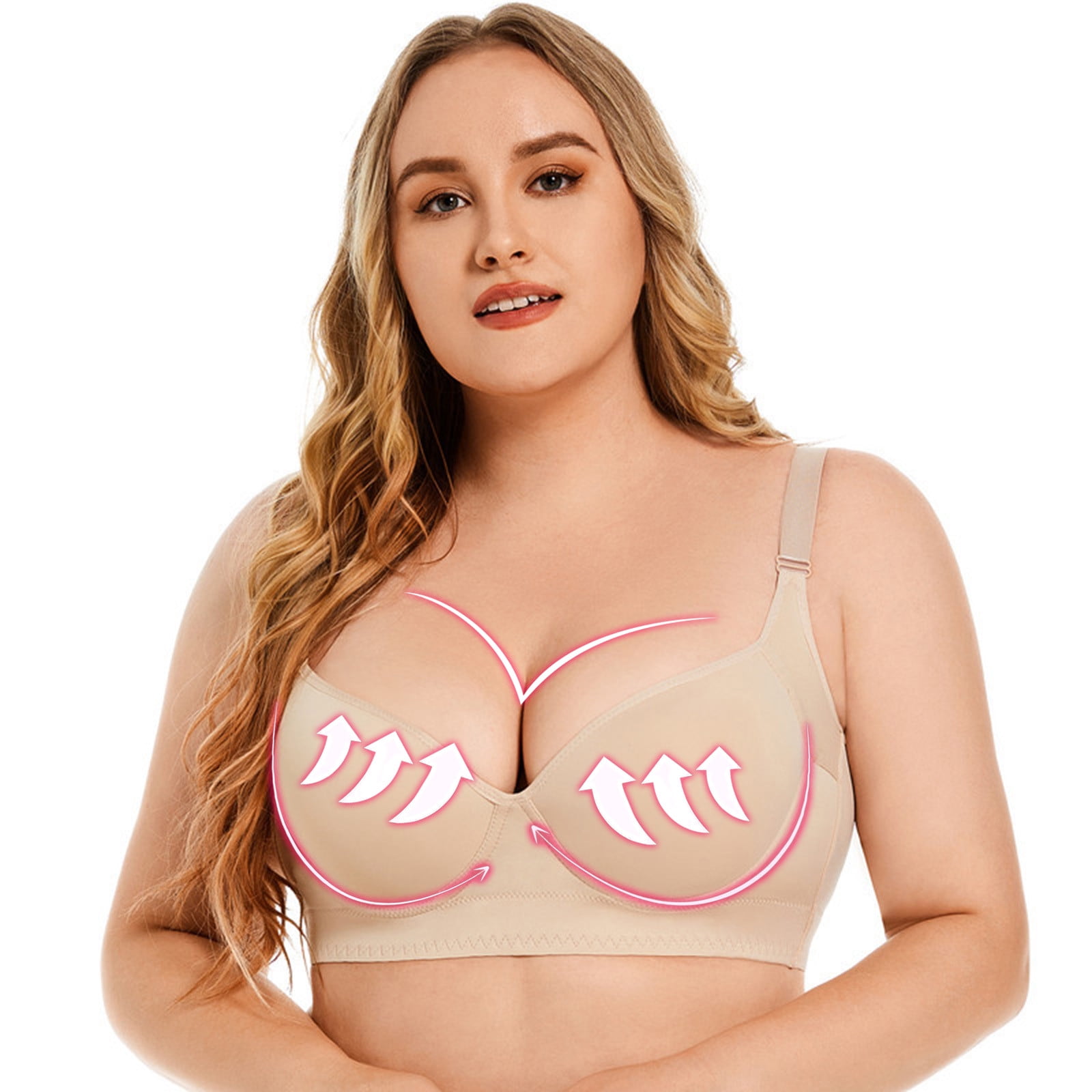 Bnwani Womens Bras No Underwire Sexy Comfortable Breathable Wireless
