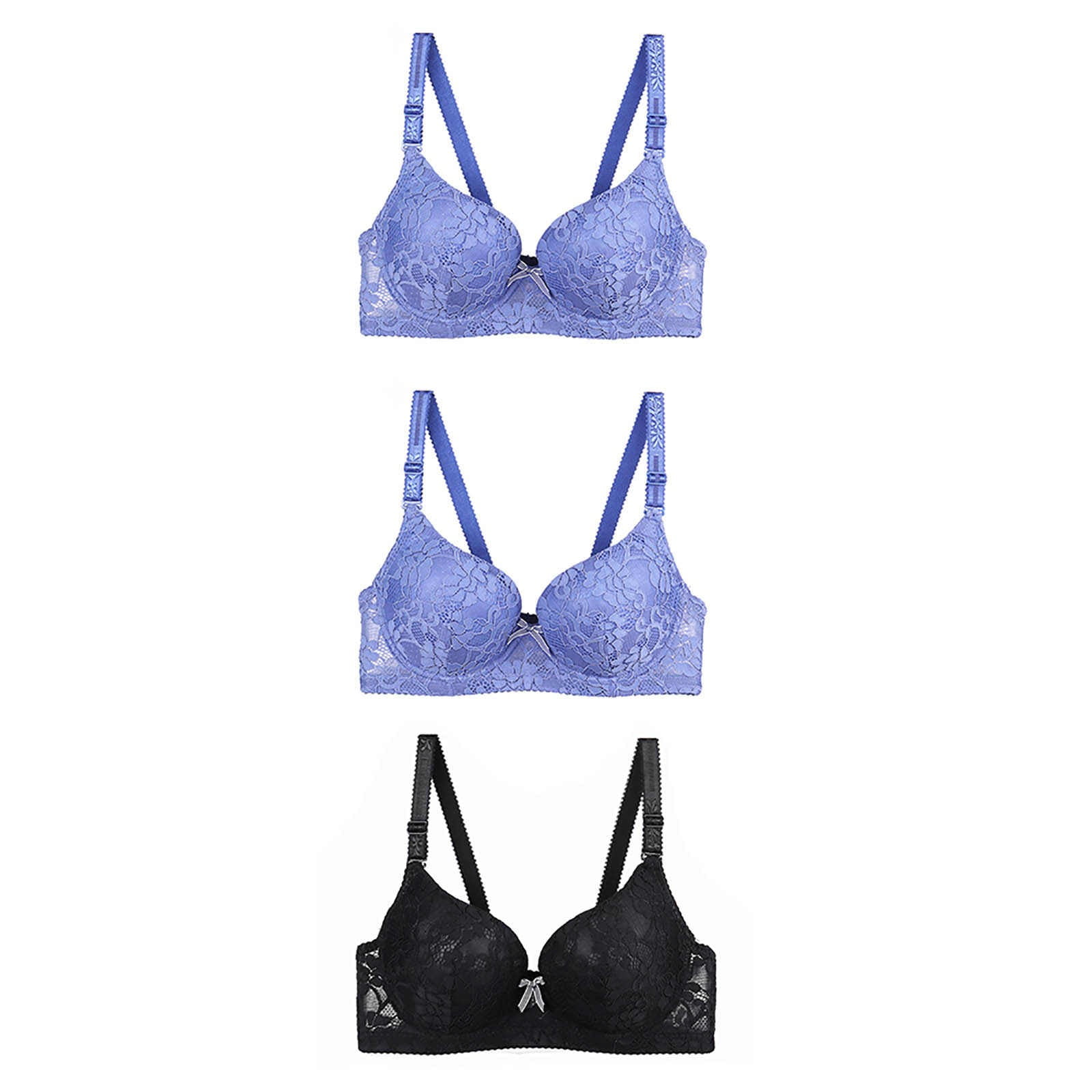 Bnwani Womens Bras Sexy 3PC Bra Underwear Sagging, Collar, And Bra With ...