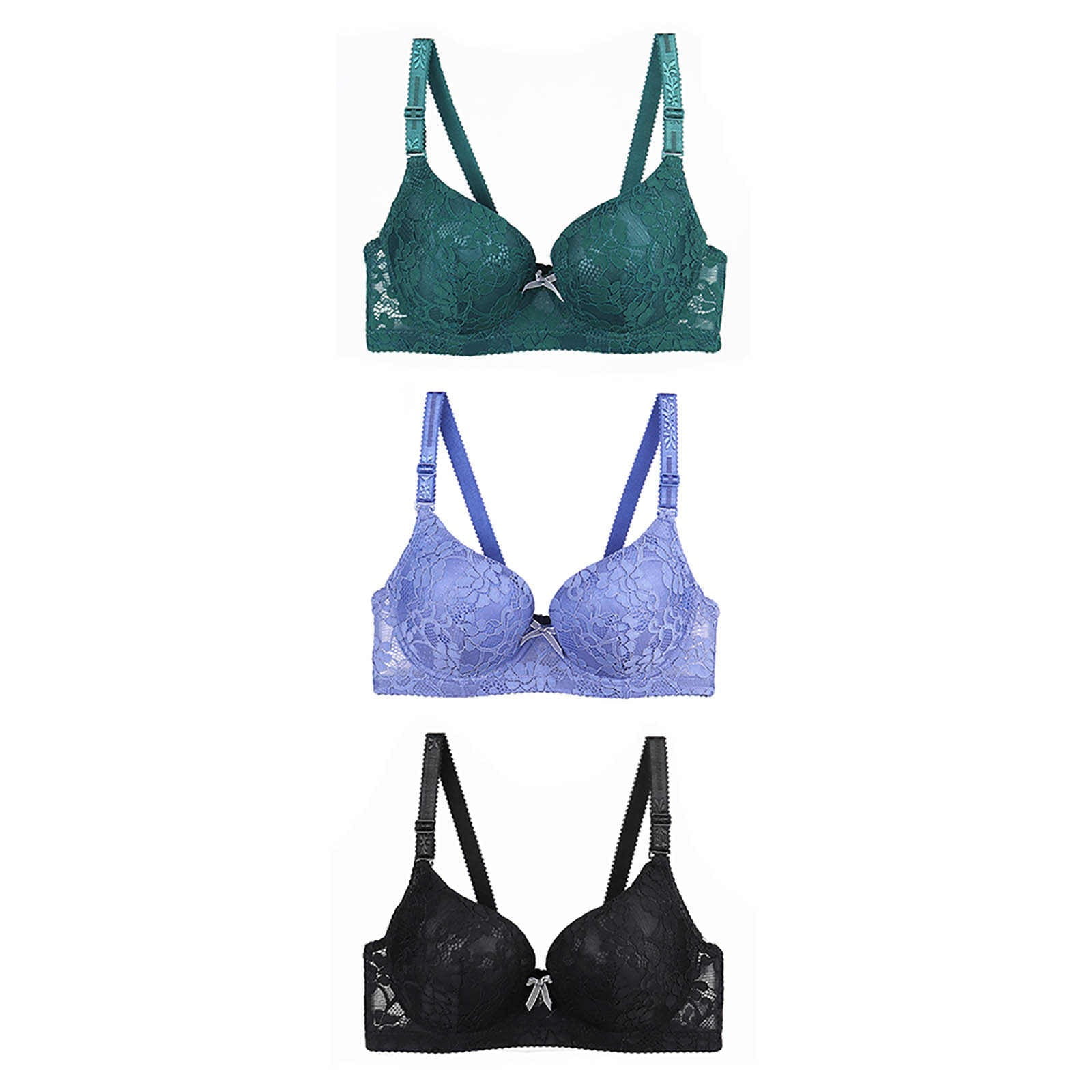 Bnwani Womens Bras Sexy 3PC Bra Underwear Sagging, Collar, And Bra With ...