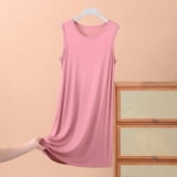 Bnwani Womens Pajamas,Womens Nightgown,Sleeveless,Comfort Fit ...