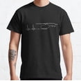 Bo 105 Helicopter Heartbeat Pulse Classic T-shirt - Walmart.com