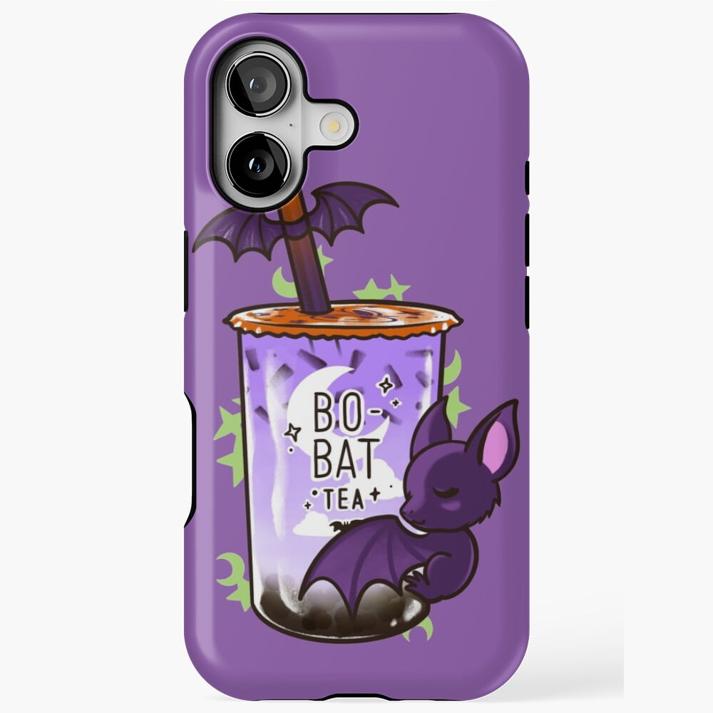 Bo-Bat Tea Cartoon Art Universal Phone Case for iPhone 11–17 Pro Max ...