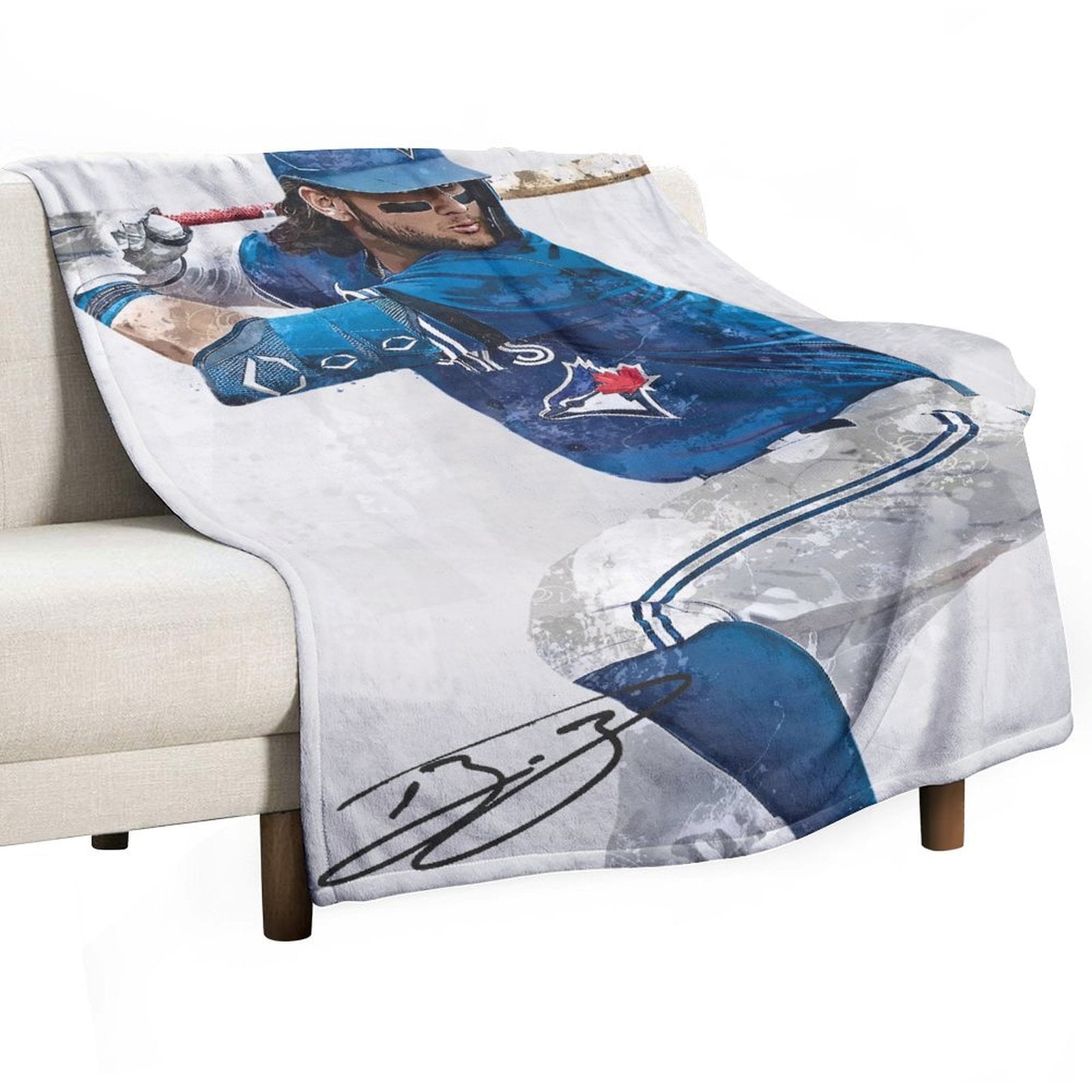 Bo Bichette Sports Flannel Blanket 30x50in(75x125cm) Soft And ...