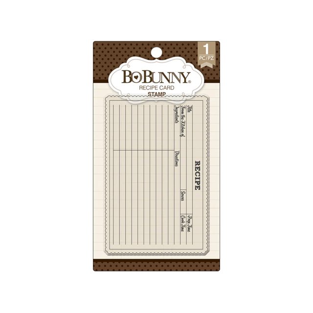 Bo Bunny Essentials Stamp Recipe Card - Walmart.com