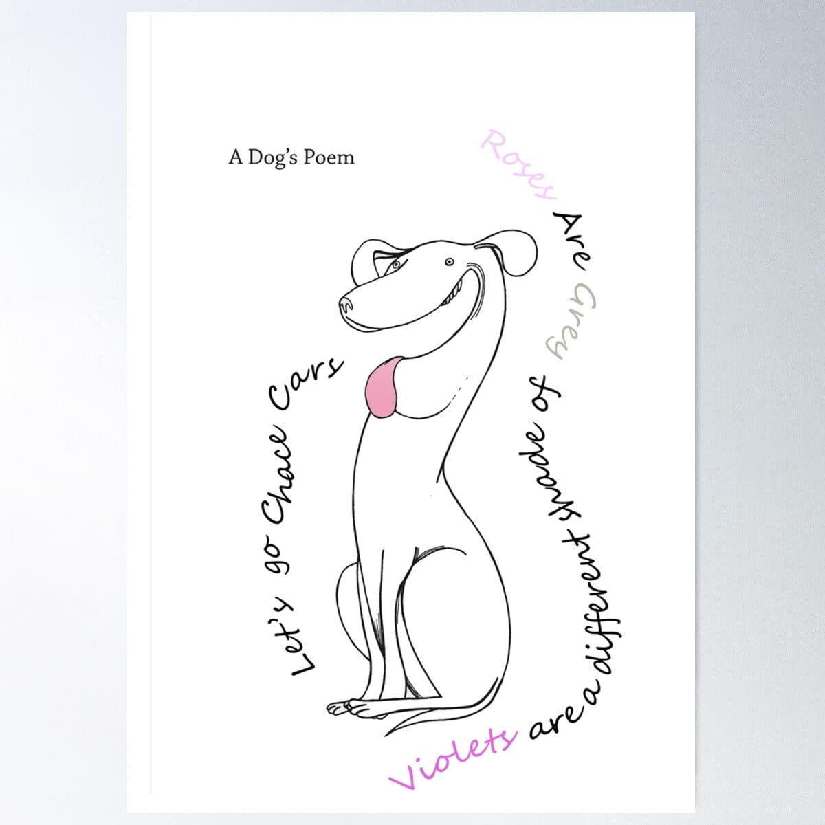Bo Burnham - Dog Poem Poster, 24x36 UNFRAMED - Walmart.com