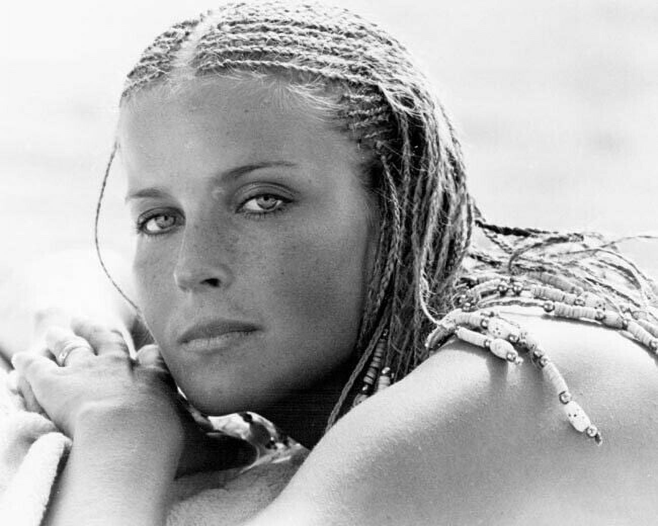 Bo Derek iconic portrait lying on beach from 10 24x30 inch poster ...