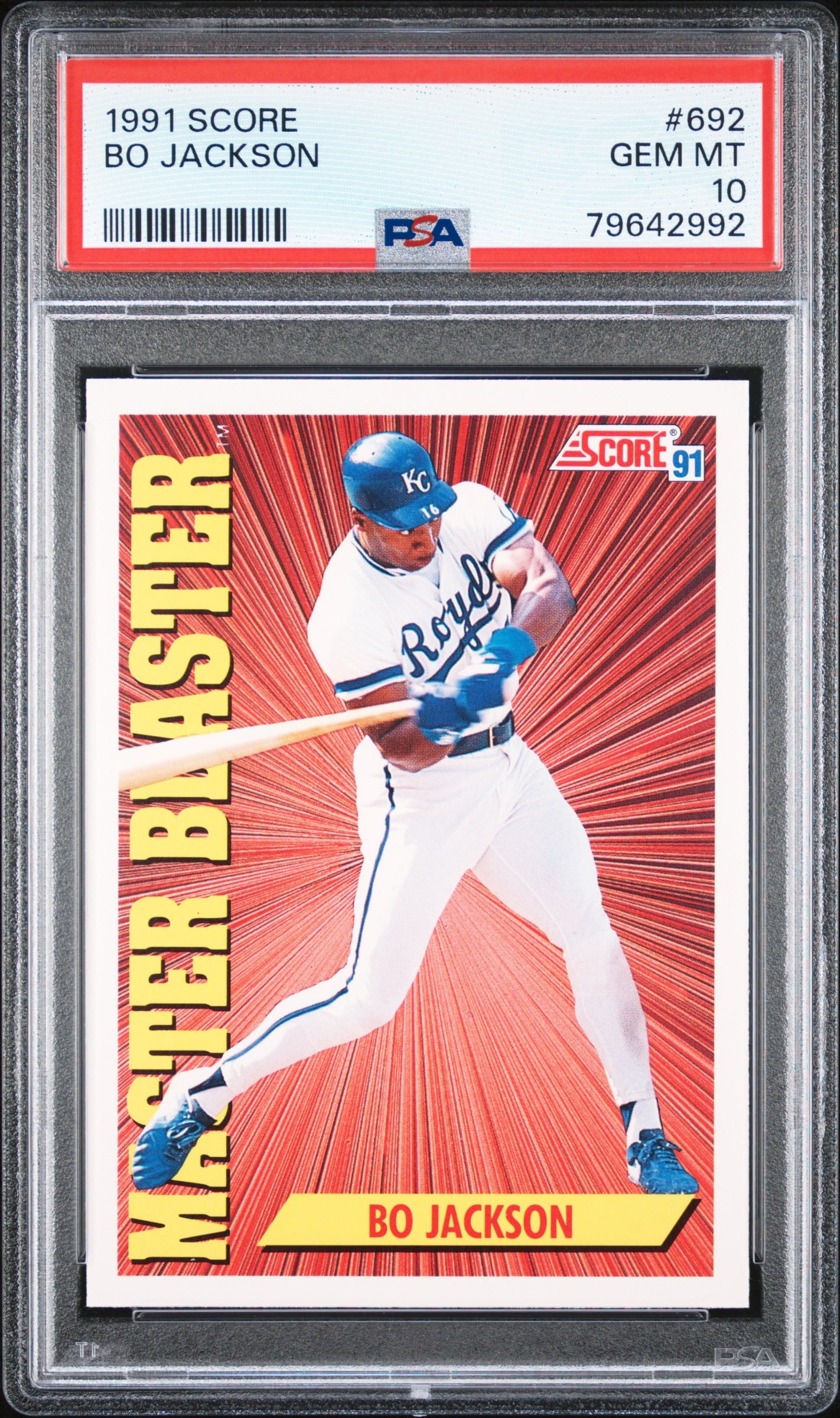 Bo Jackson 1991 Score Baseball Card #692 Graded PSA 10 - Walmart.com