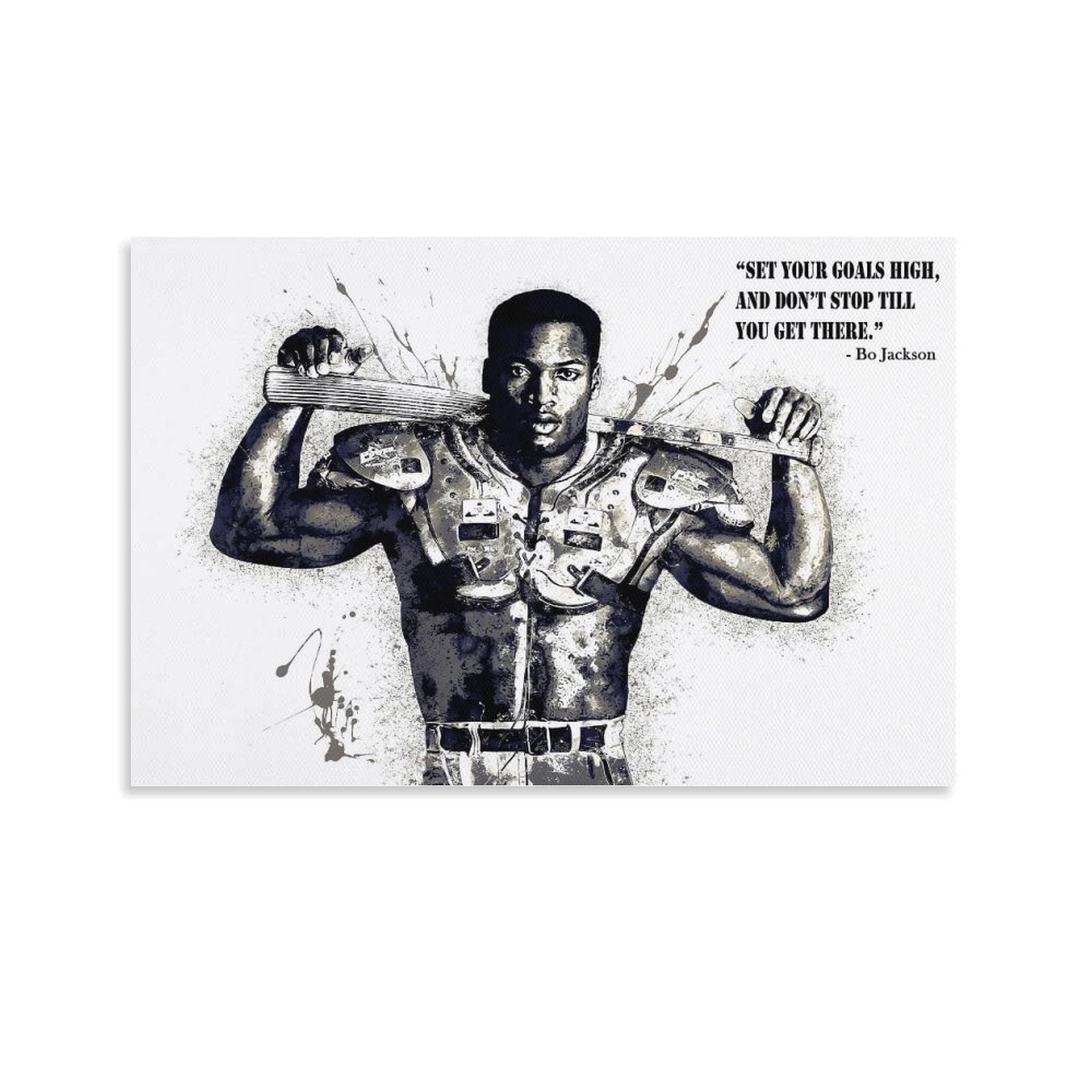 Bo Jackson All-American Football Player (19) Canvas Art Poster and Wall ...