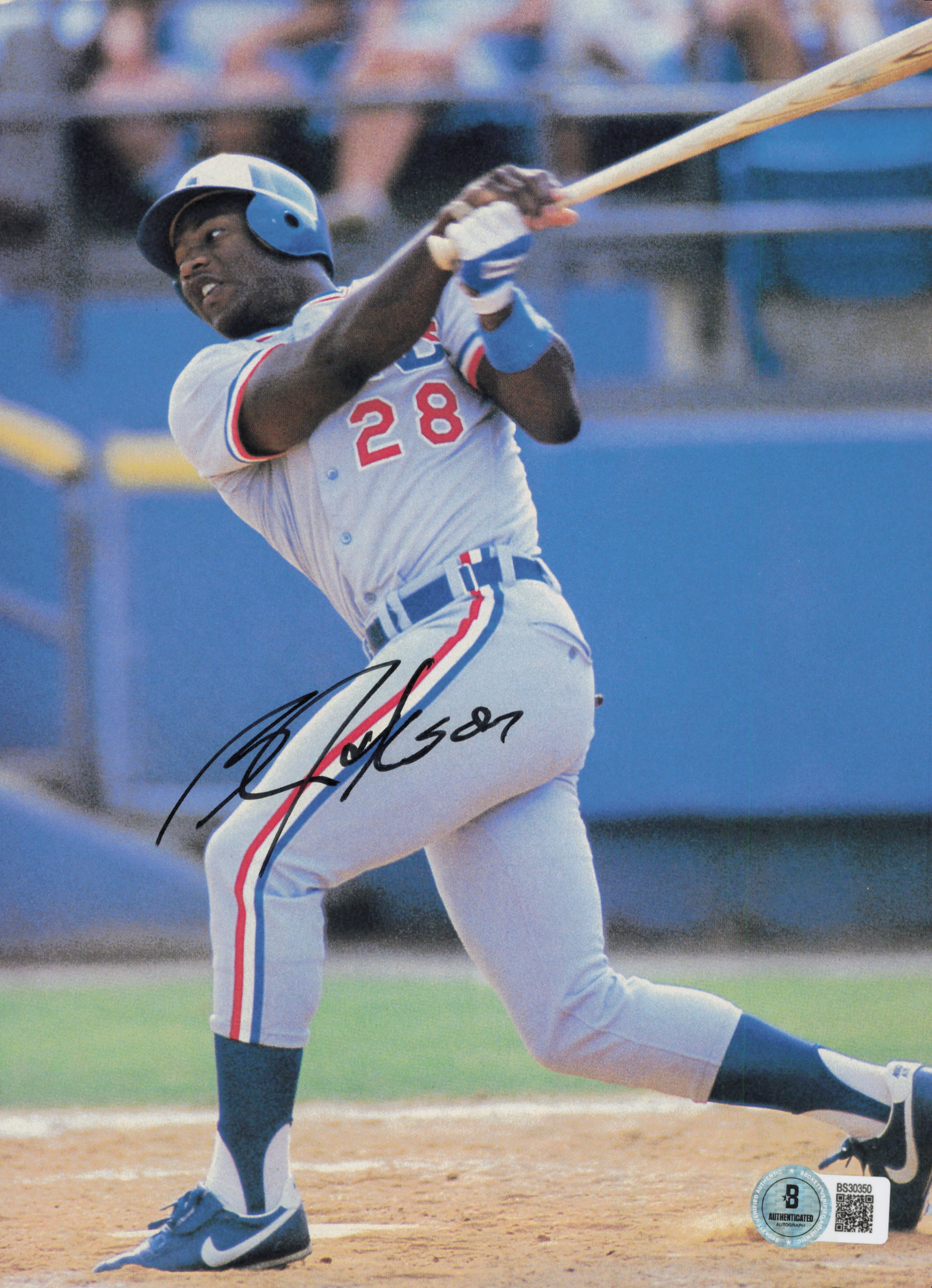Bo Jackson Autographed 7x10 Magazine Page Photo Memphis Chicks Vintage ...