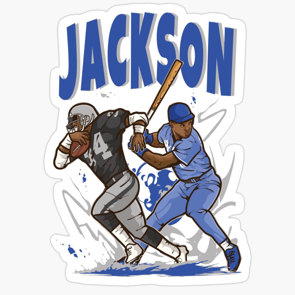 Bo Jackson Baseball And Football Sticker Phone Decal Water Bottle ...