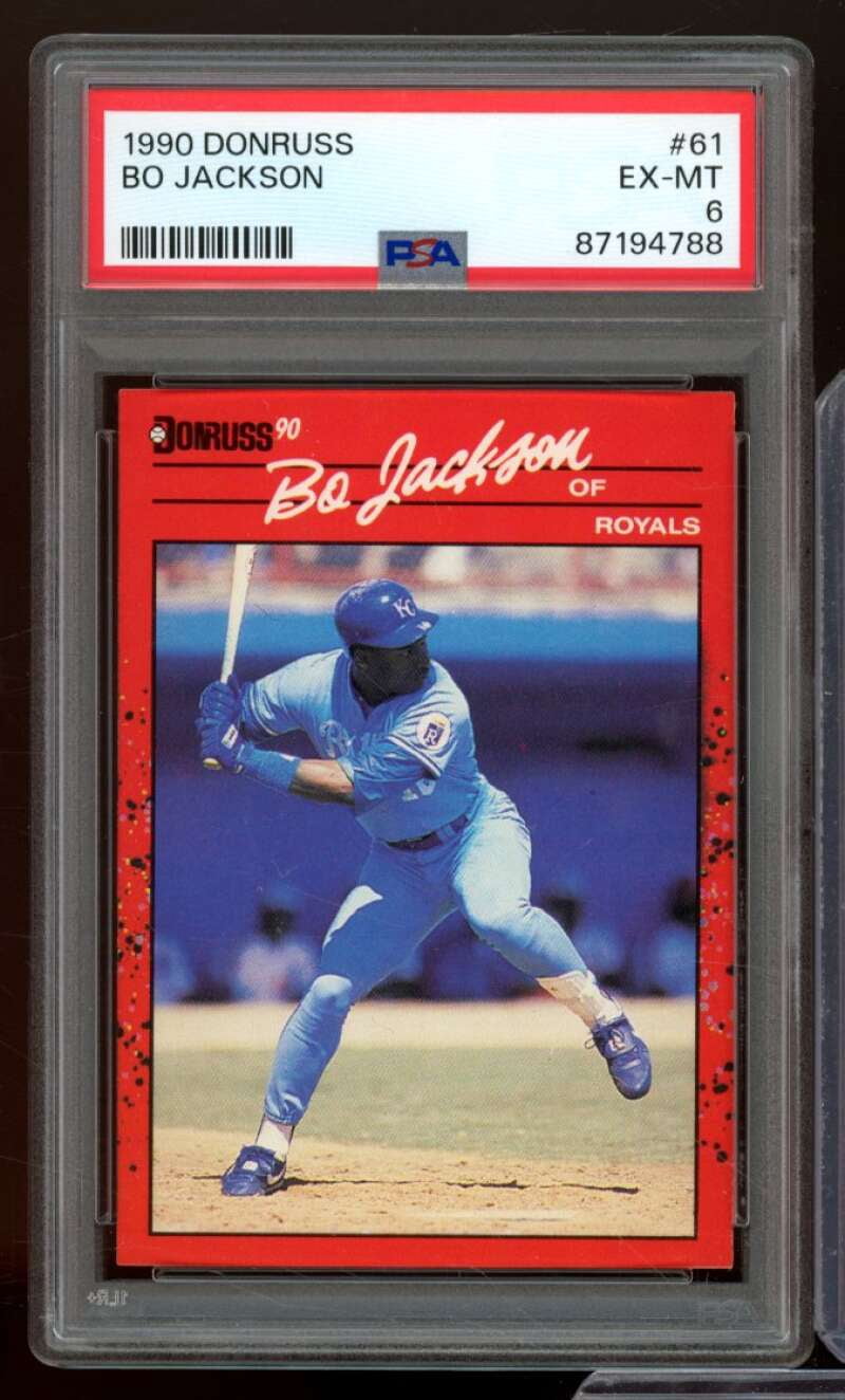 Bo Jackson Card 1990 Donruss #61 PSA 6 - Walmart.com