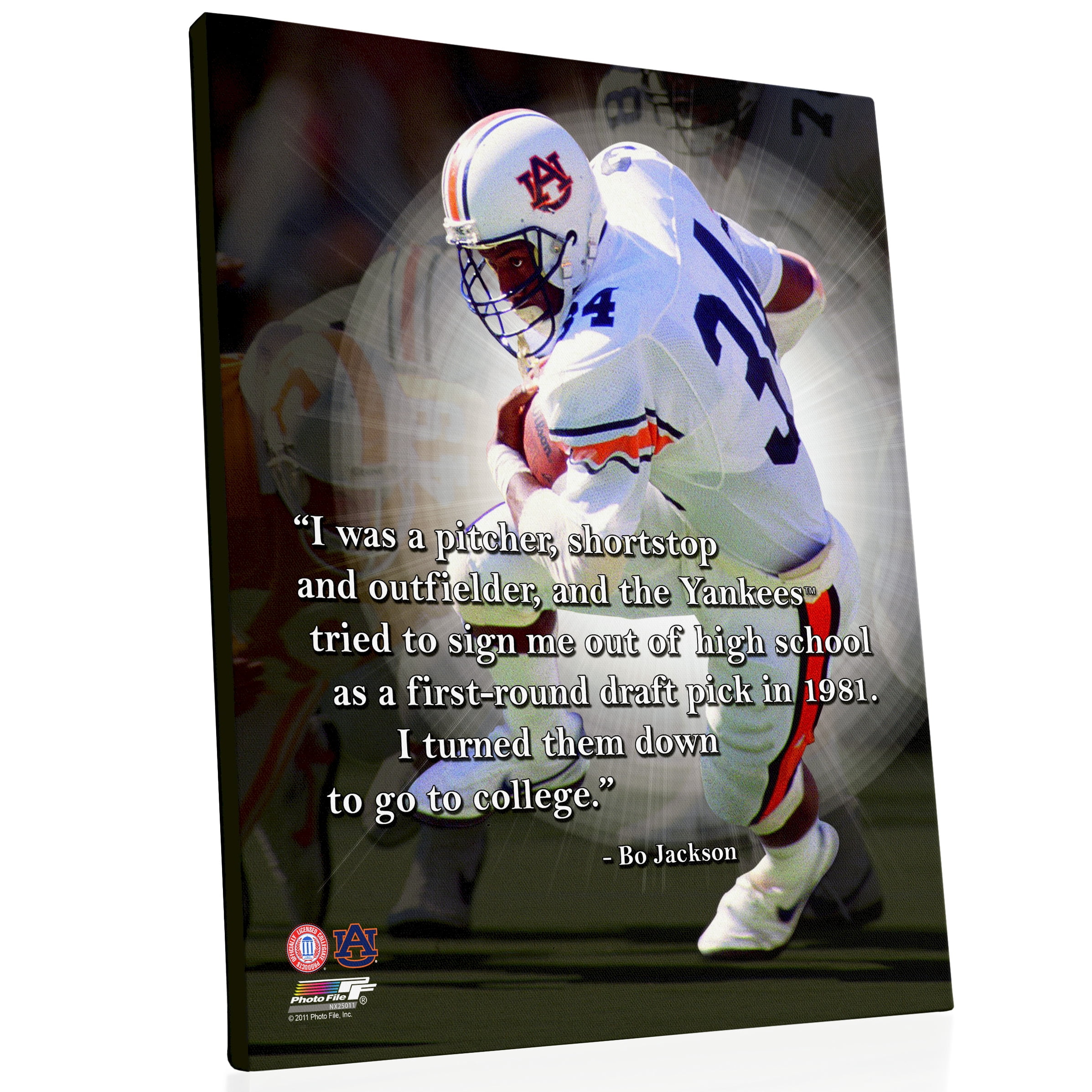 Bo Jackson Framed ProQuote - "I was a pitcher, shortstop and outfielder ...