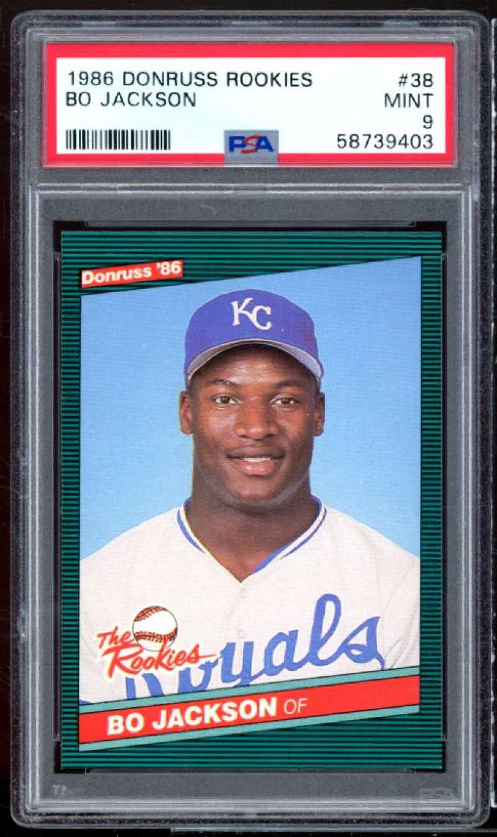 Bo Jackson Rookie Card 1986 Donruss The Rookies #38 PSA 9 - Walmart.com