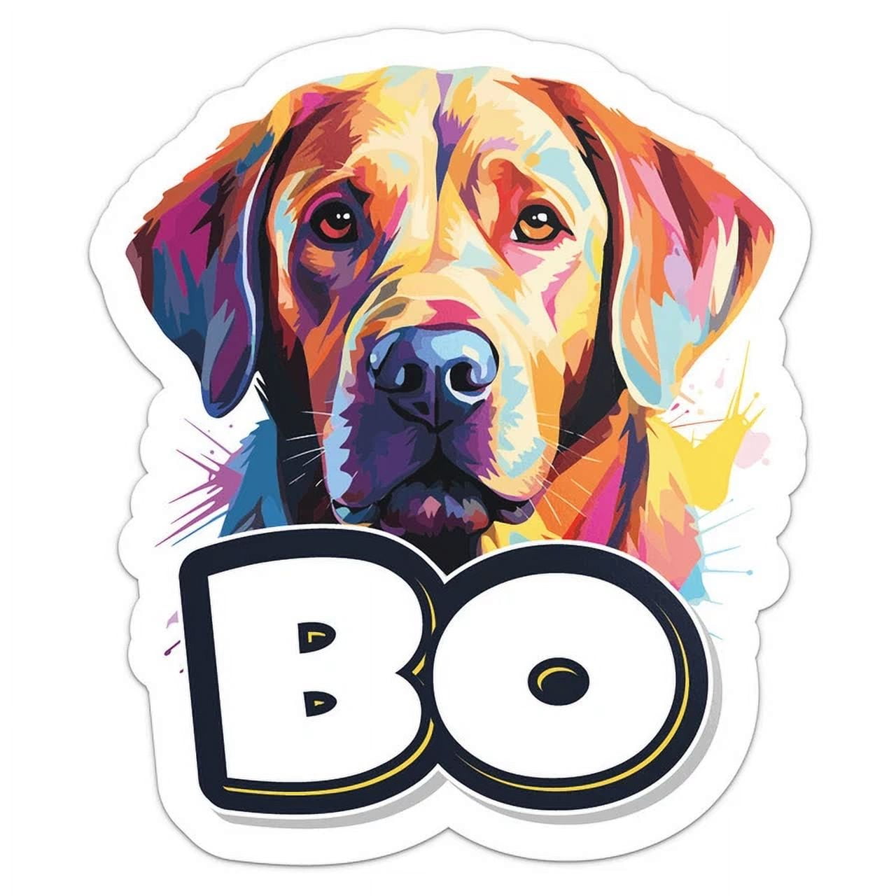 Bo Labrador Dog Sticker Phone Decal Water Bottle Stickers Car Decals ...