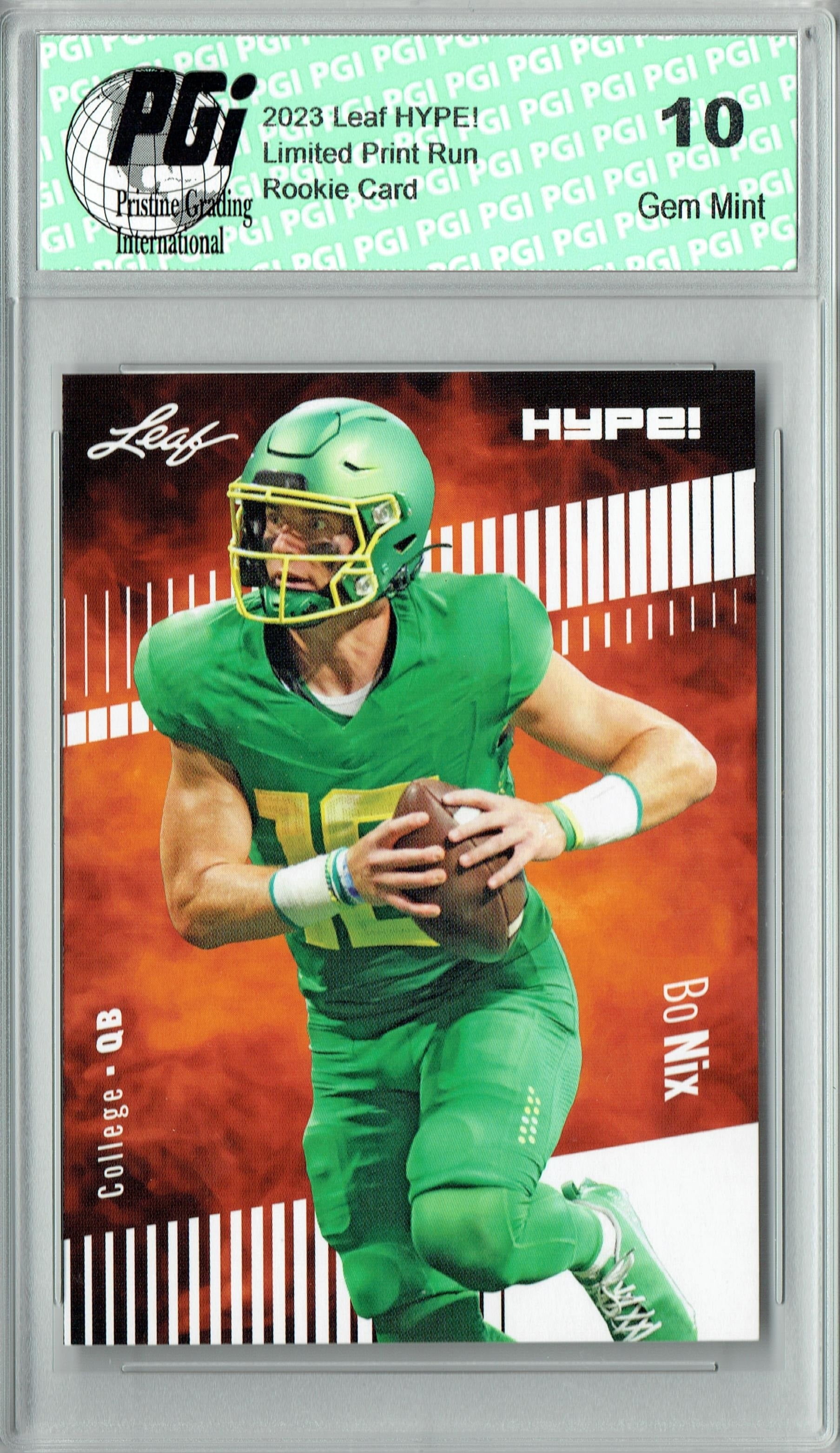 Bo Nix 2023 Leaf HYPE! #103A Only 5000 Made! NFL Draft Pick Rookie Card ...