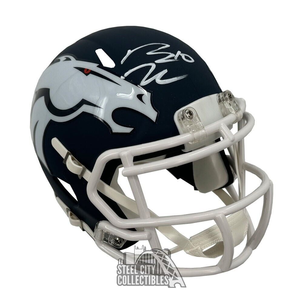 Bo Nix Autographed Denver AMP Mini Football Helmet - BAS - Walmart.com