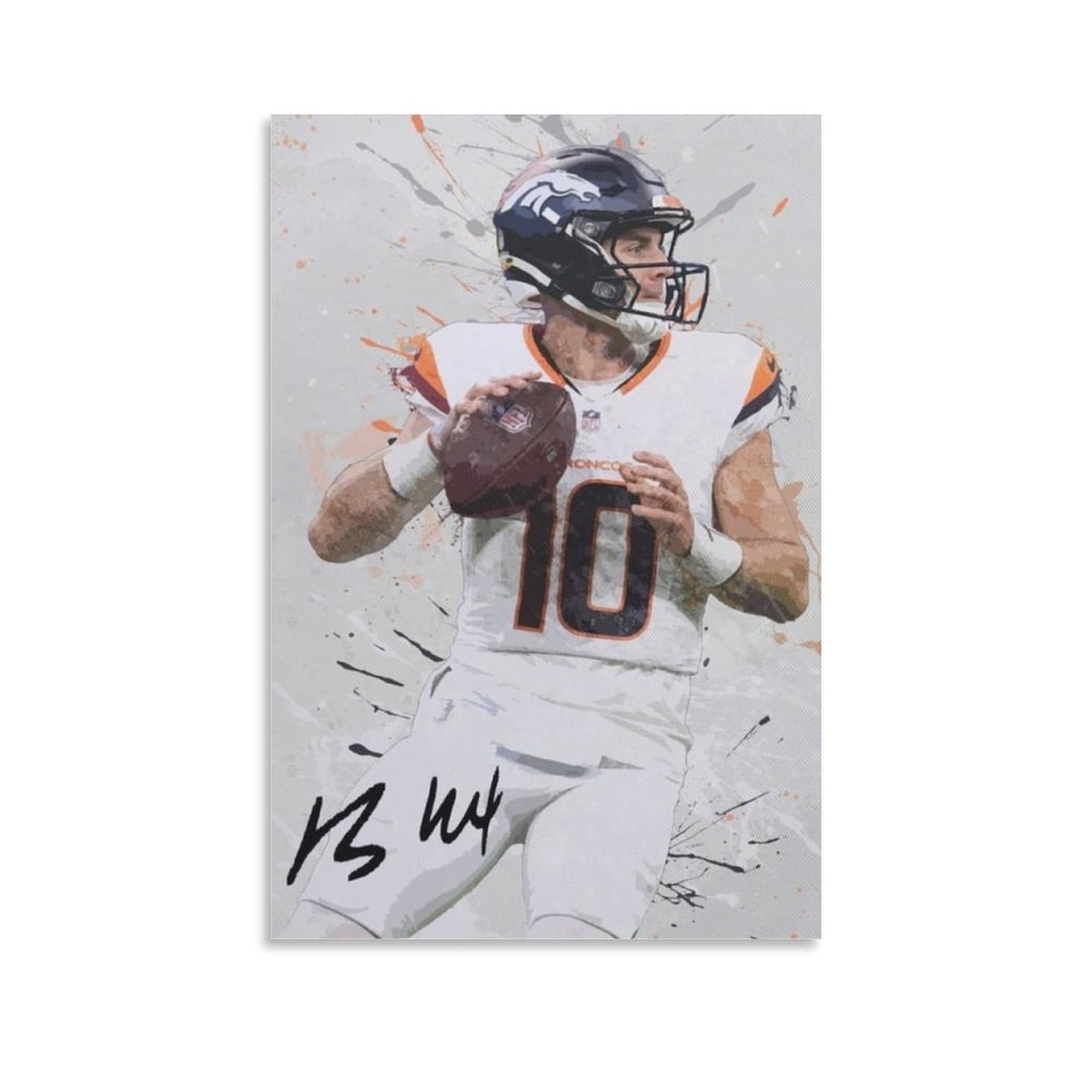 Bo Nix Canvas Poster Wall Art Poster Gifts Bedroom Prints Home Decor ...
