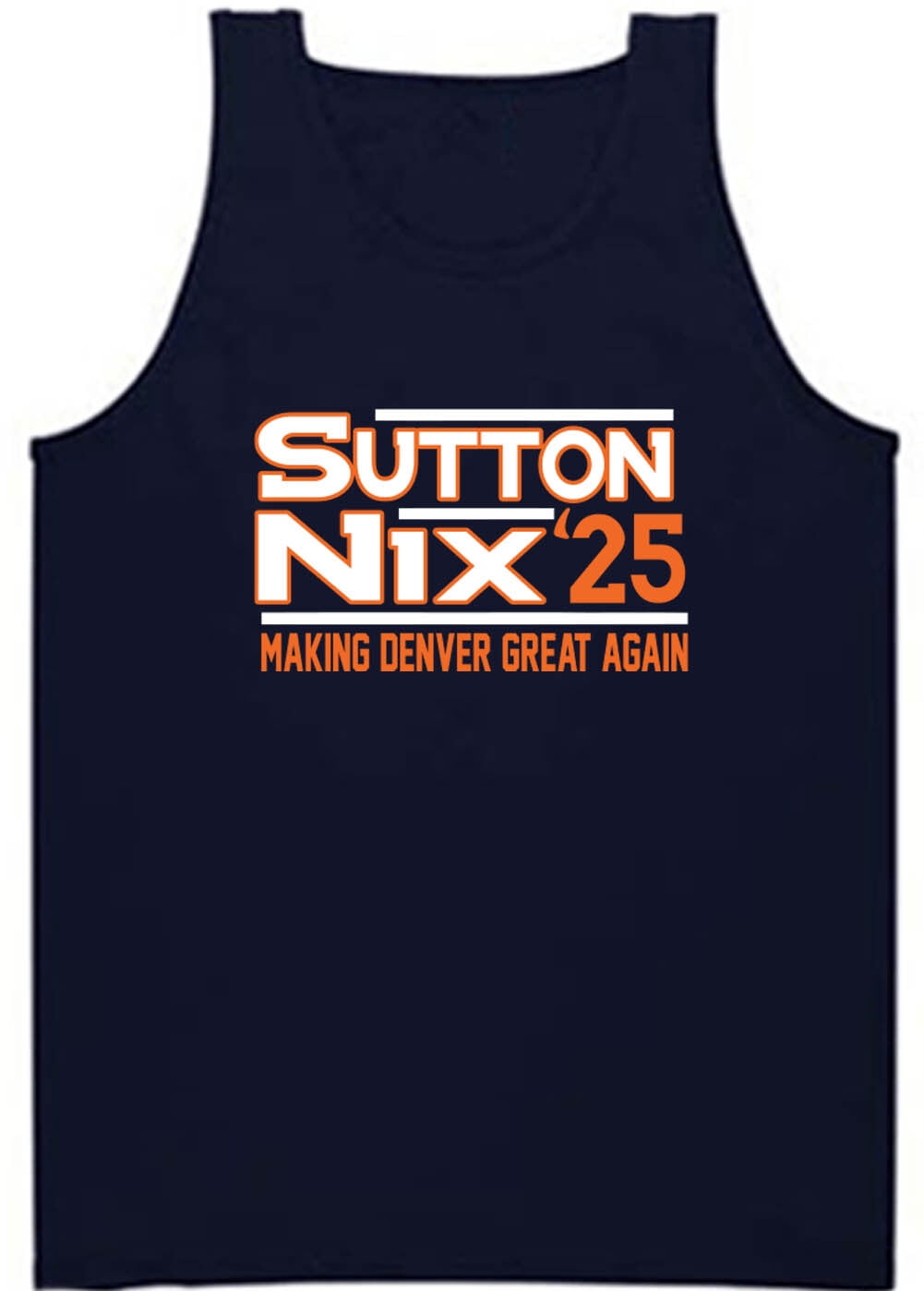 Bo Nix Courtland Sutton Denver 2025 Tank Top - Walmart.com