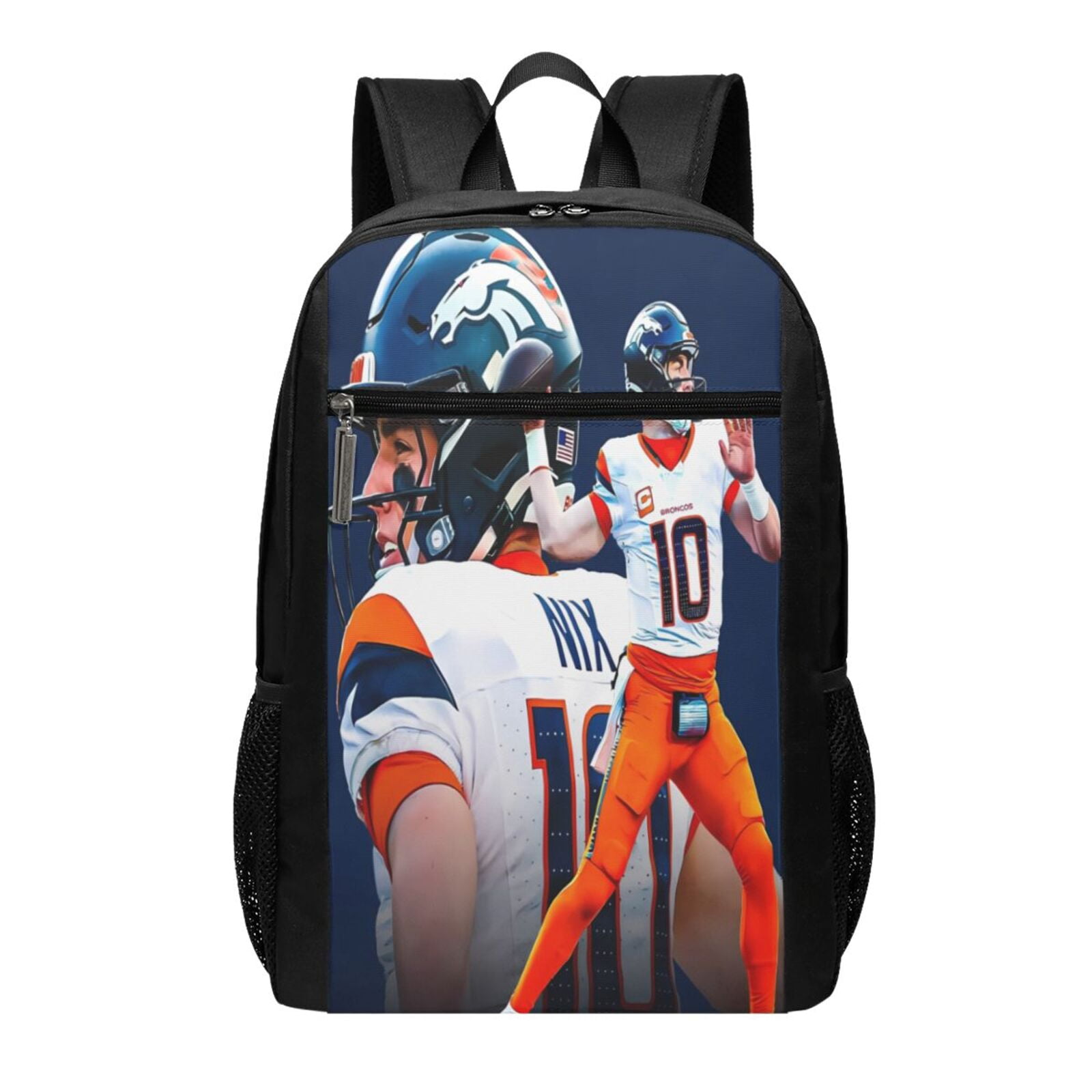 Bo Nix Custom Simple Casual Sports Backpack, Football Team Logo Fan ...