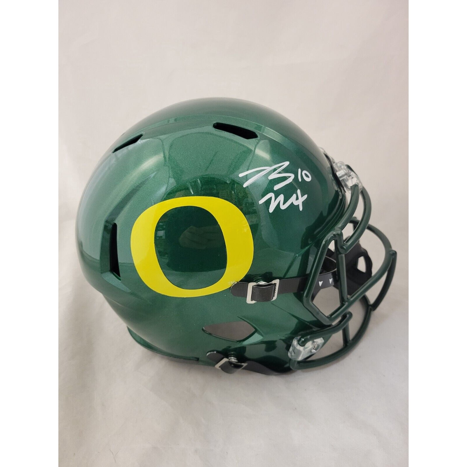 Bo Nix Signed Oregon Ducks F/s Speed Replica Helmet Beckett Qr ...