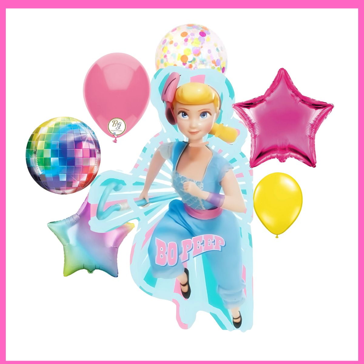 Bo Peep Giant 36" Mylar Balloon Bouquet - Toy Story Party Decor ...