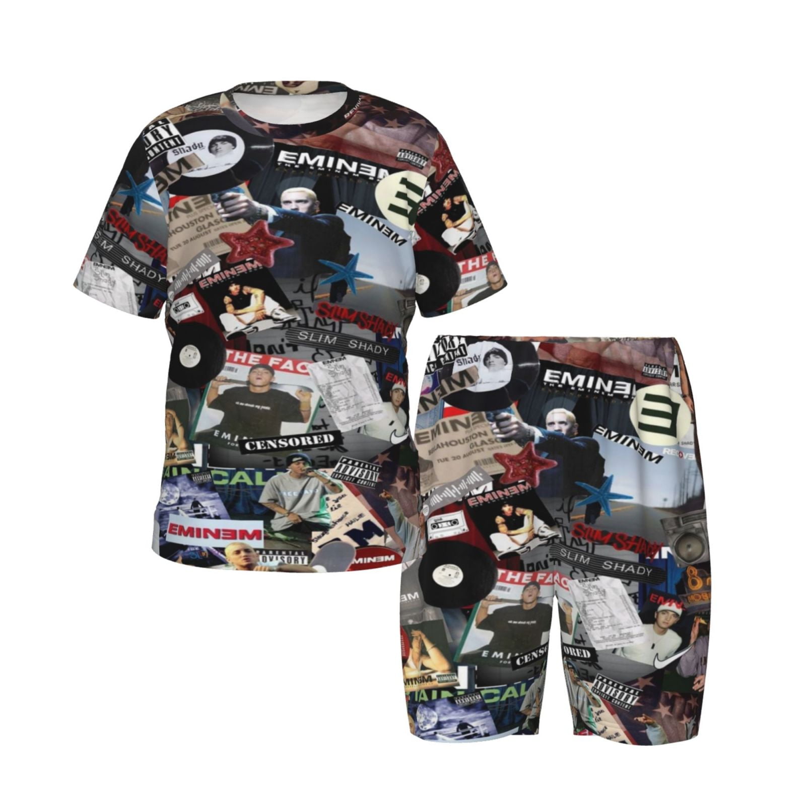 Bo-Ys Gir-Ls Emin-,E Music Pajamas Set Cartoon Shirt With Shorts Set ...