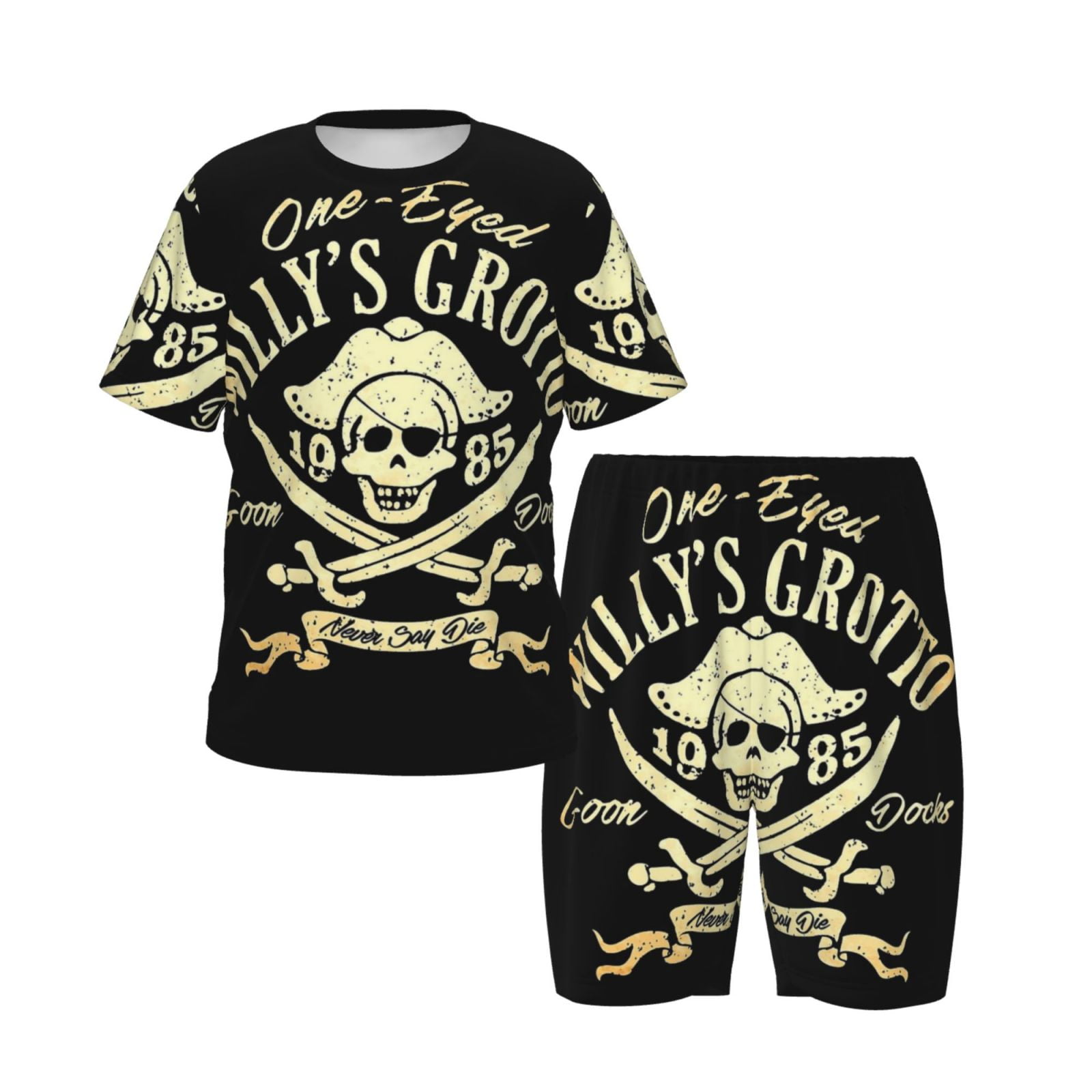 Bo-Ys Gir-Ls Gooni-,E Pajamas Set Cartoon Shirt With Shorts Set Summer ...