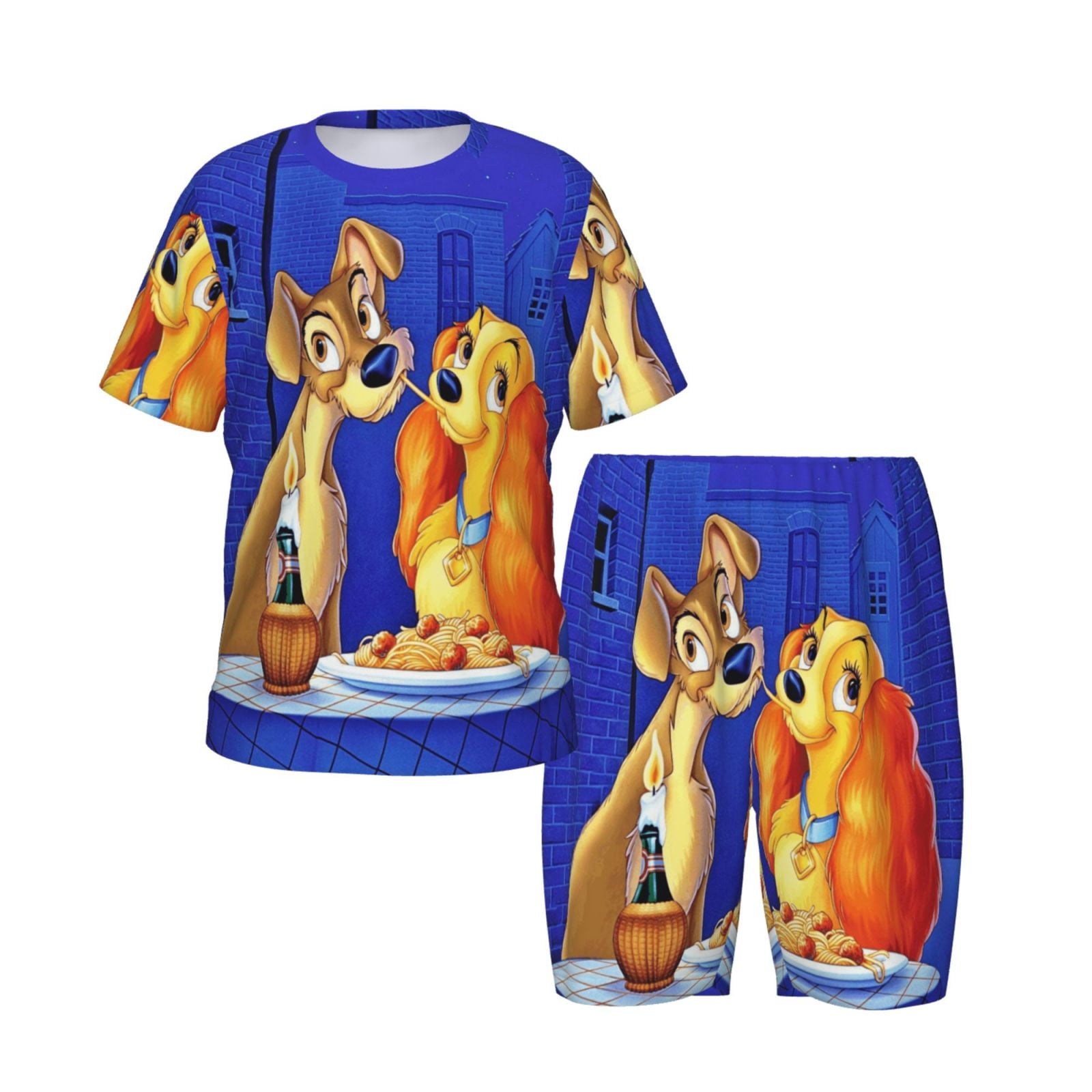 Bo-Ys Gir-Ls Lovely Dog The Tr-,aM Pajamas Set Cartoon Shirt With ...