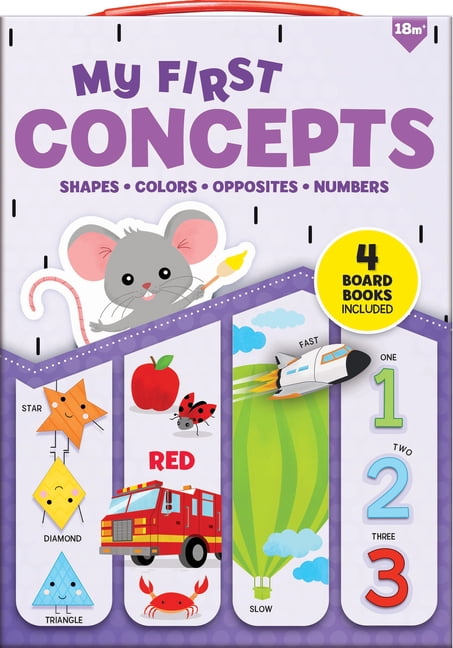 Boxset My First Concepts Colors, Shapes, Numbers, Opposites: 4-Book ...