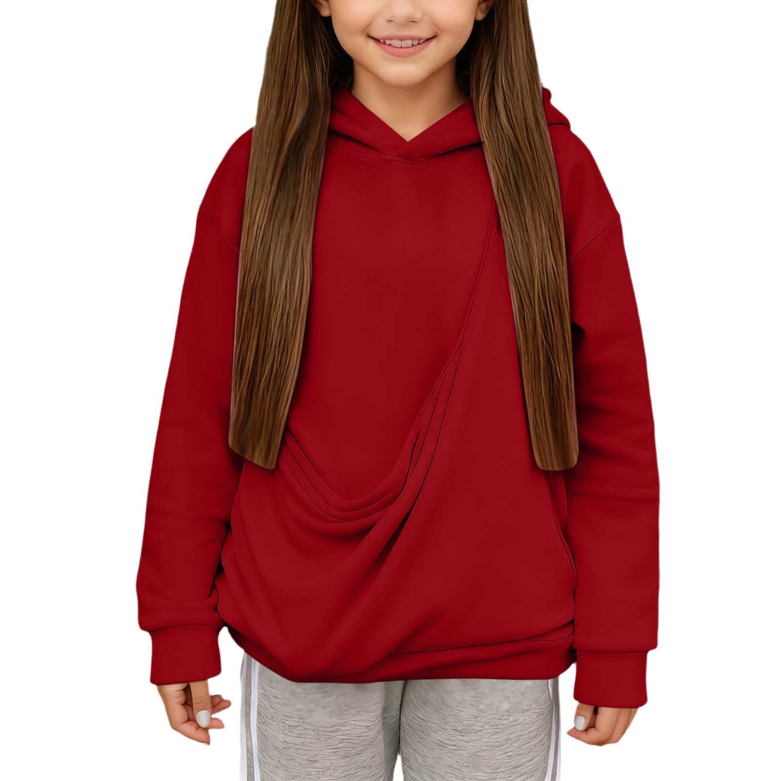 Bo`ys Gi`rls' Adorable Puppy and Print Hooded Sweatshirt with ...