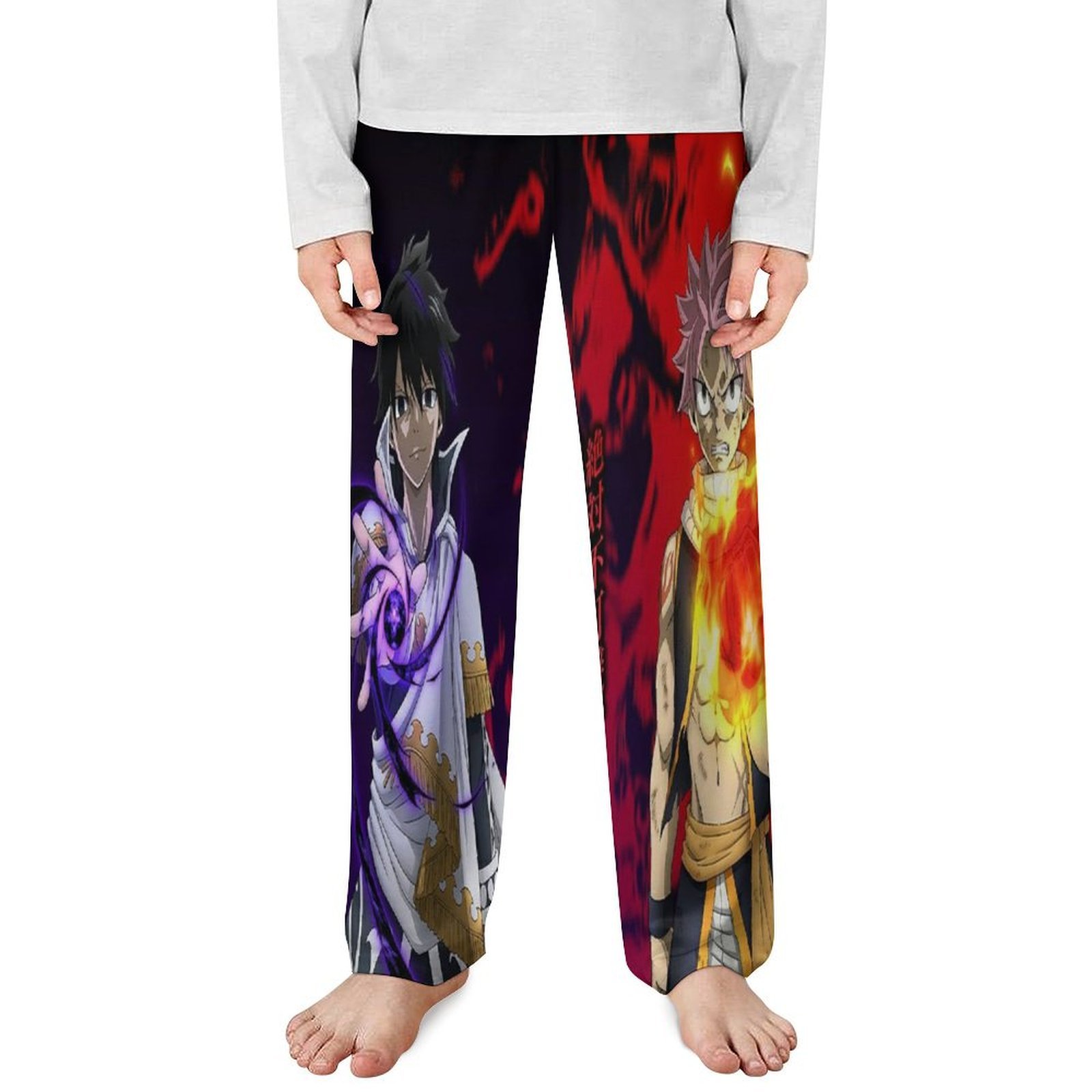Bo-ys Gir-ls Fairy Tail Pajama Pants Cartoon Casual Lounge PJ Bottoms ...