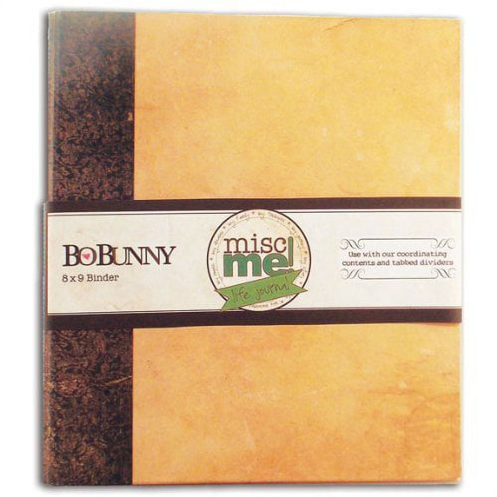 BoBunny Misc Me 3-Ring Binder 8"X9"-Kraft - Walmart.com