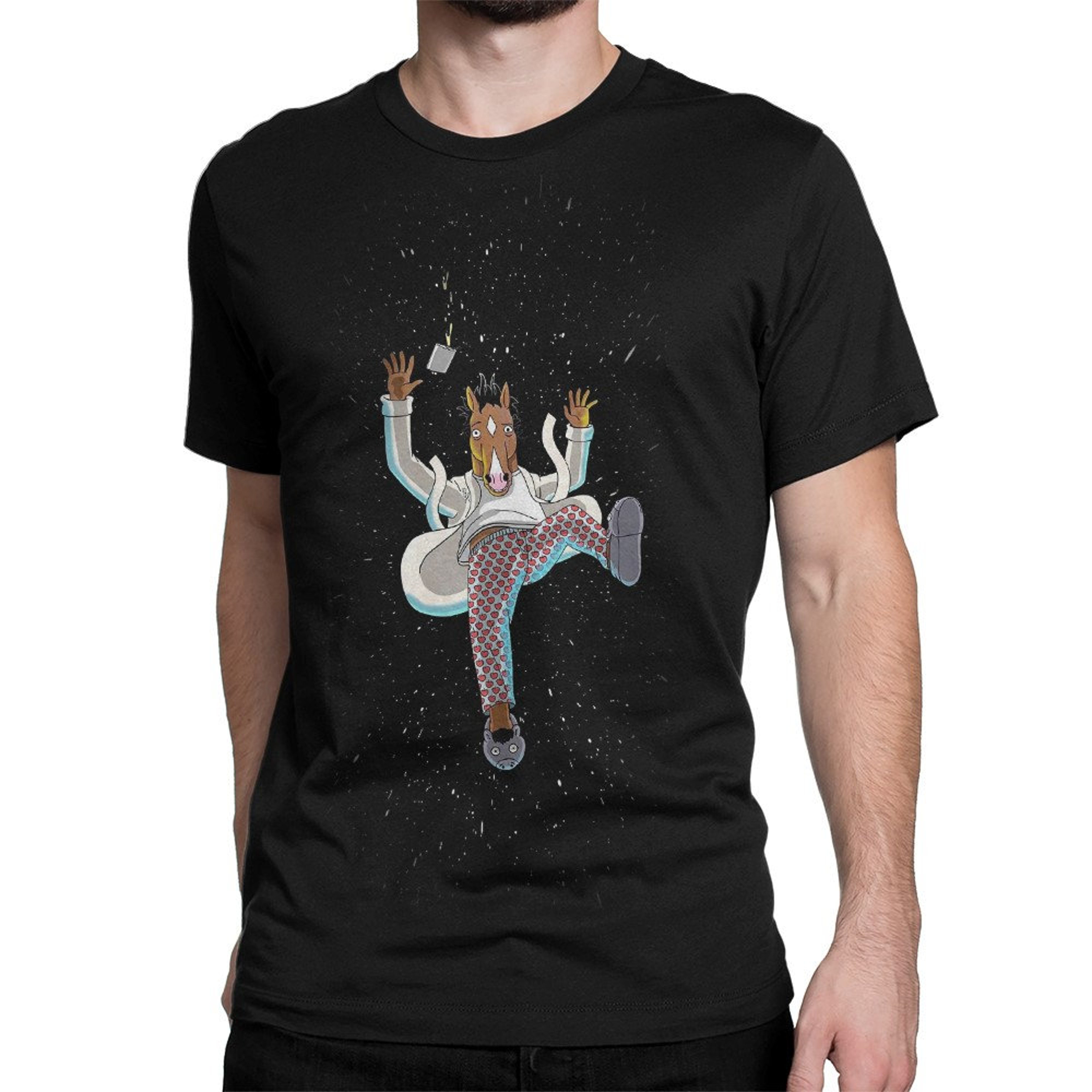 BoJack Horseman Falling In Space T-Shirt, Men's Women's Sizes (dmm-101 ...