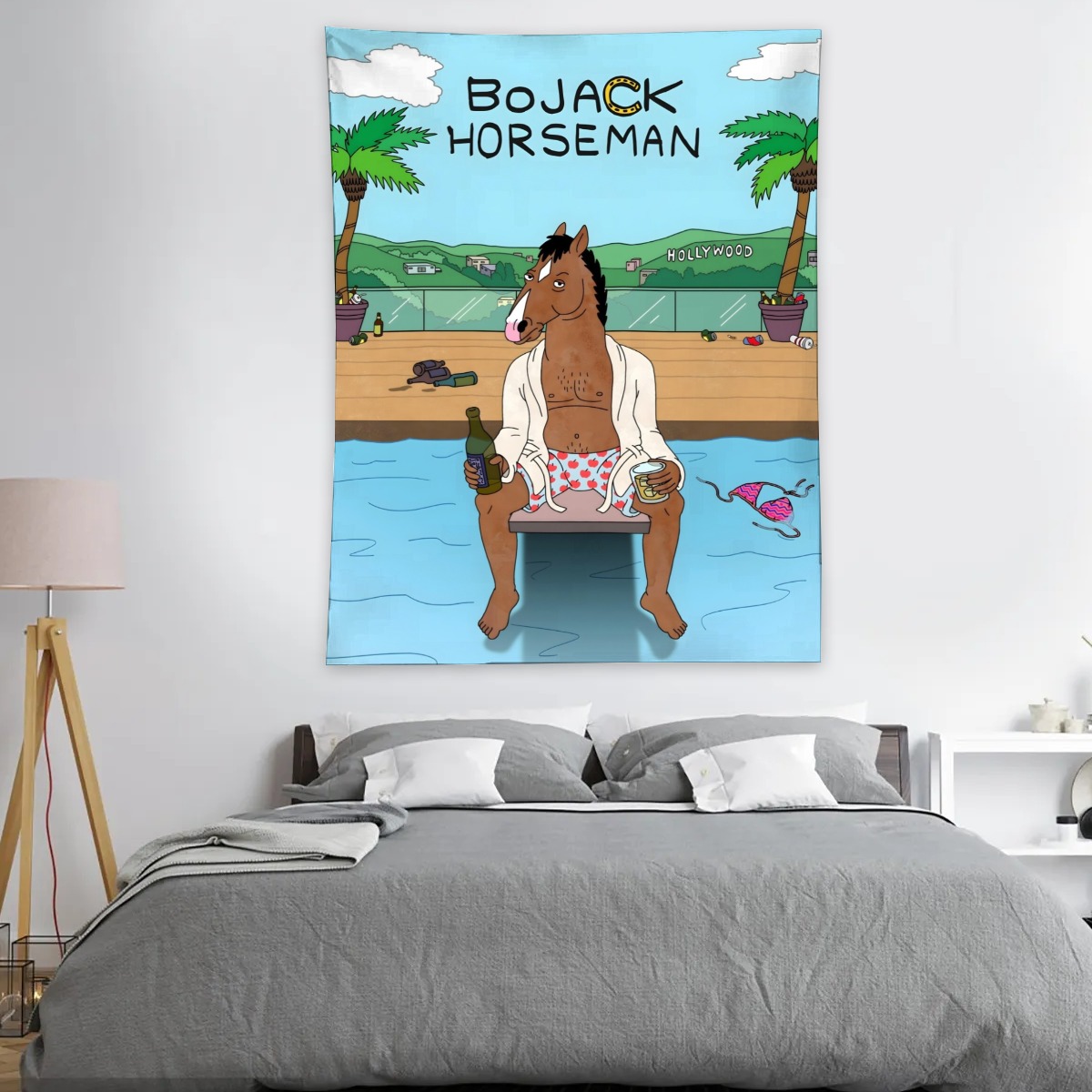 BoJack Horseman Flag Funny Tapestry Indoor Outdoor Wall Art Tapestry ...