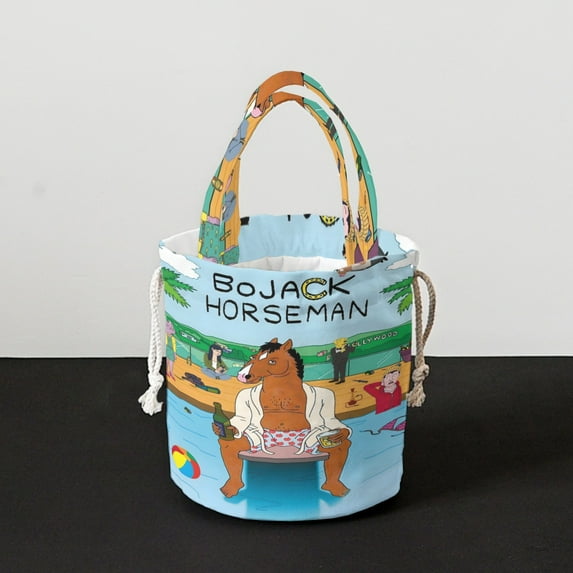 BoJack Horseman Hand Drawstring Bag-Rice Grain Suede - Walmart.com