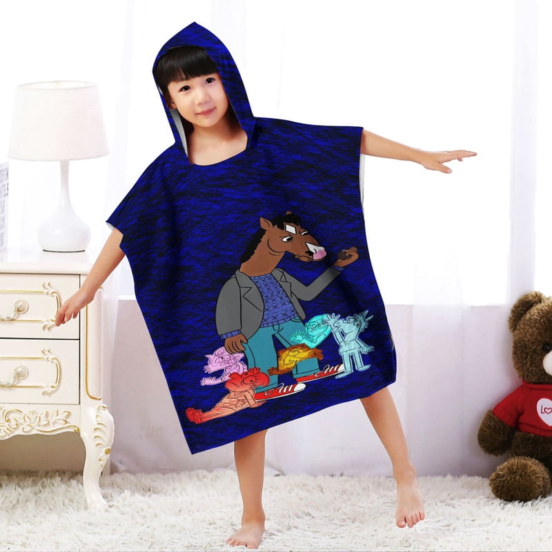 BoJack Horseman Hooded Beach Towel Poncho for Kid Girls Toddlers Boys ...