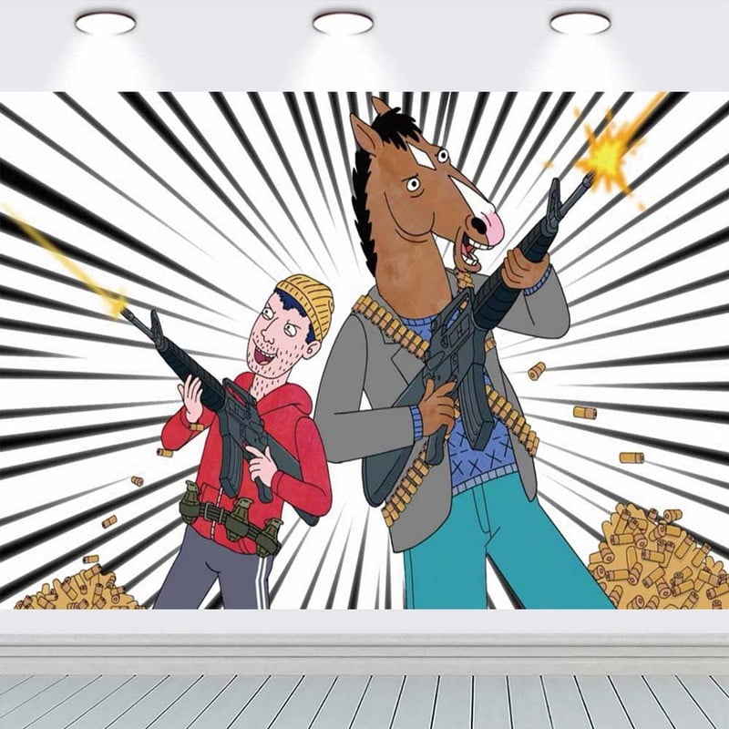 BoJack Horseman Party Supplies Background Backdrop Taspestry Banner ...