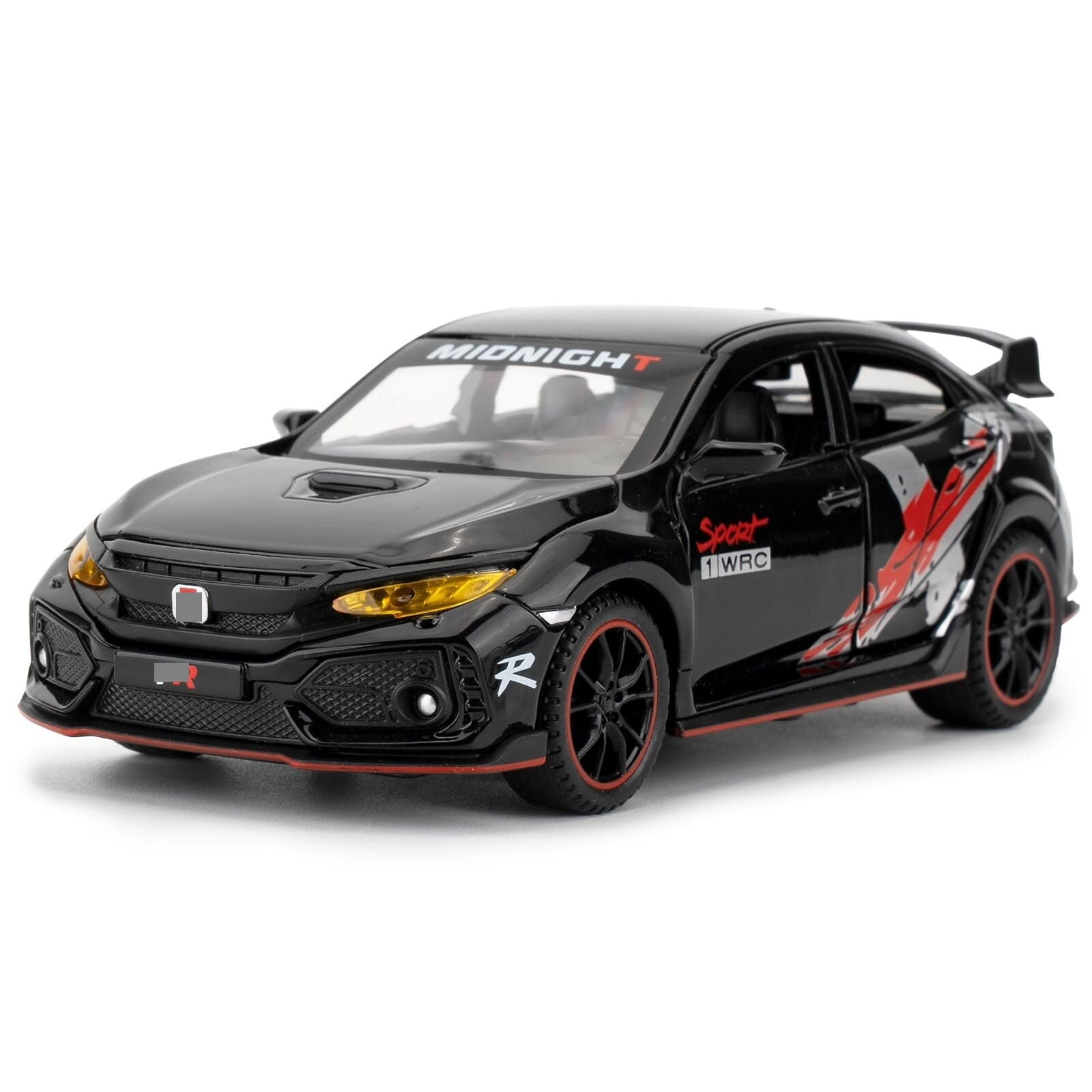 BoLi 1/32 Toy Car for Civic Type-R Diecast Toy Vehicle Metal Pull Back ...