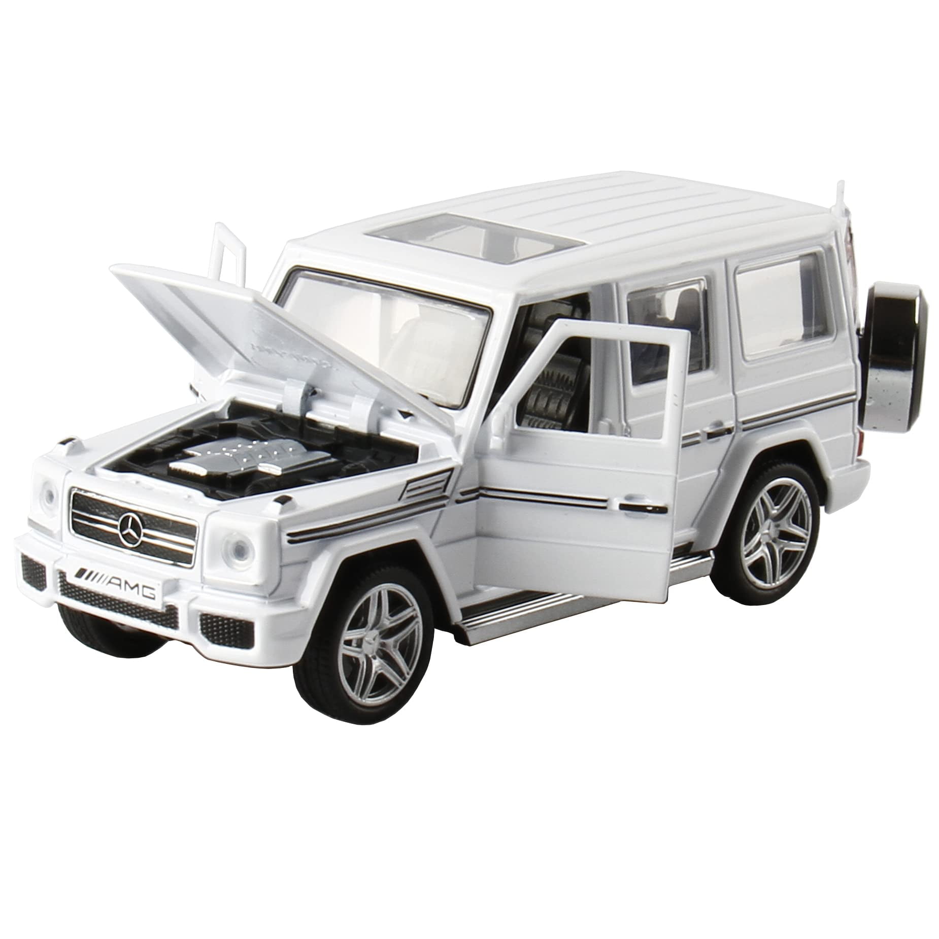 BoLi Alloy Collectible White Benz G65 AMG Toy Vehicle Pull Back Die ...
