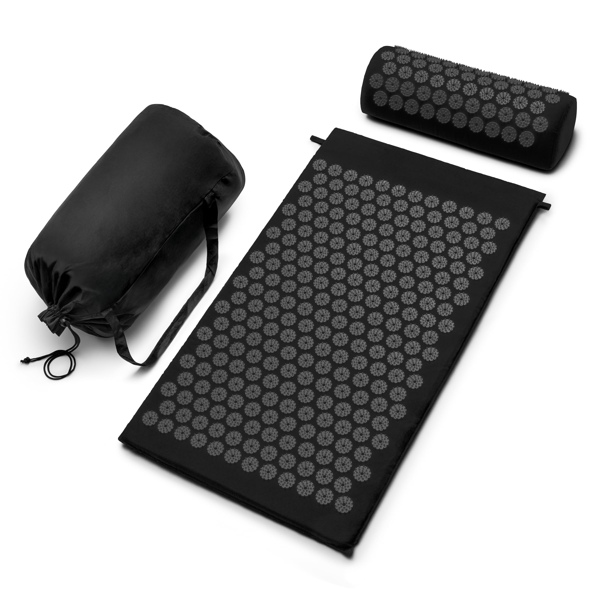 BoLi Back and Neck Pain Relief Acupressure Mat and Pillow Set, Chronic ...