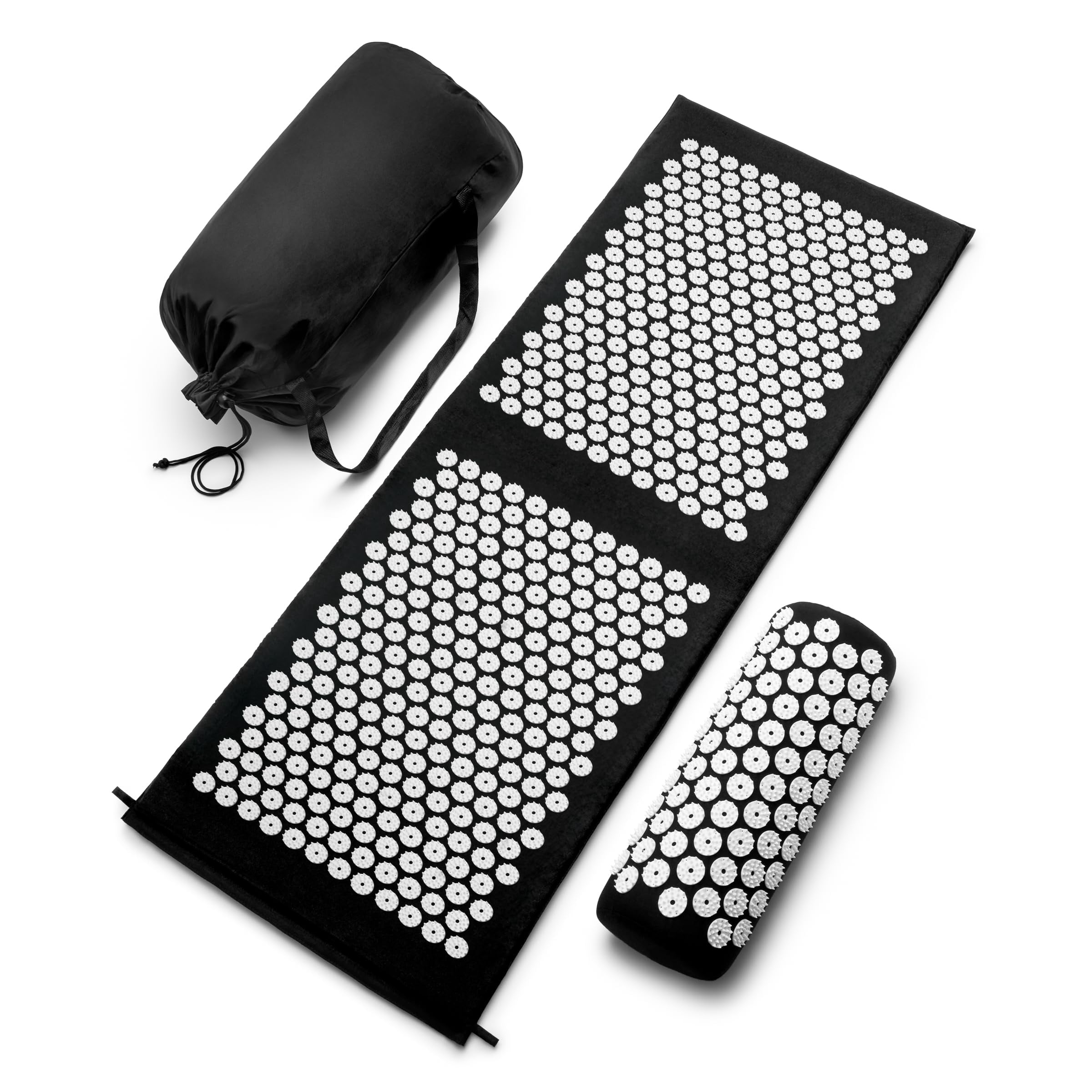BoLi Back and Neck Pain Relief Acupressure Mat and Pillow Set, Chronic ...