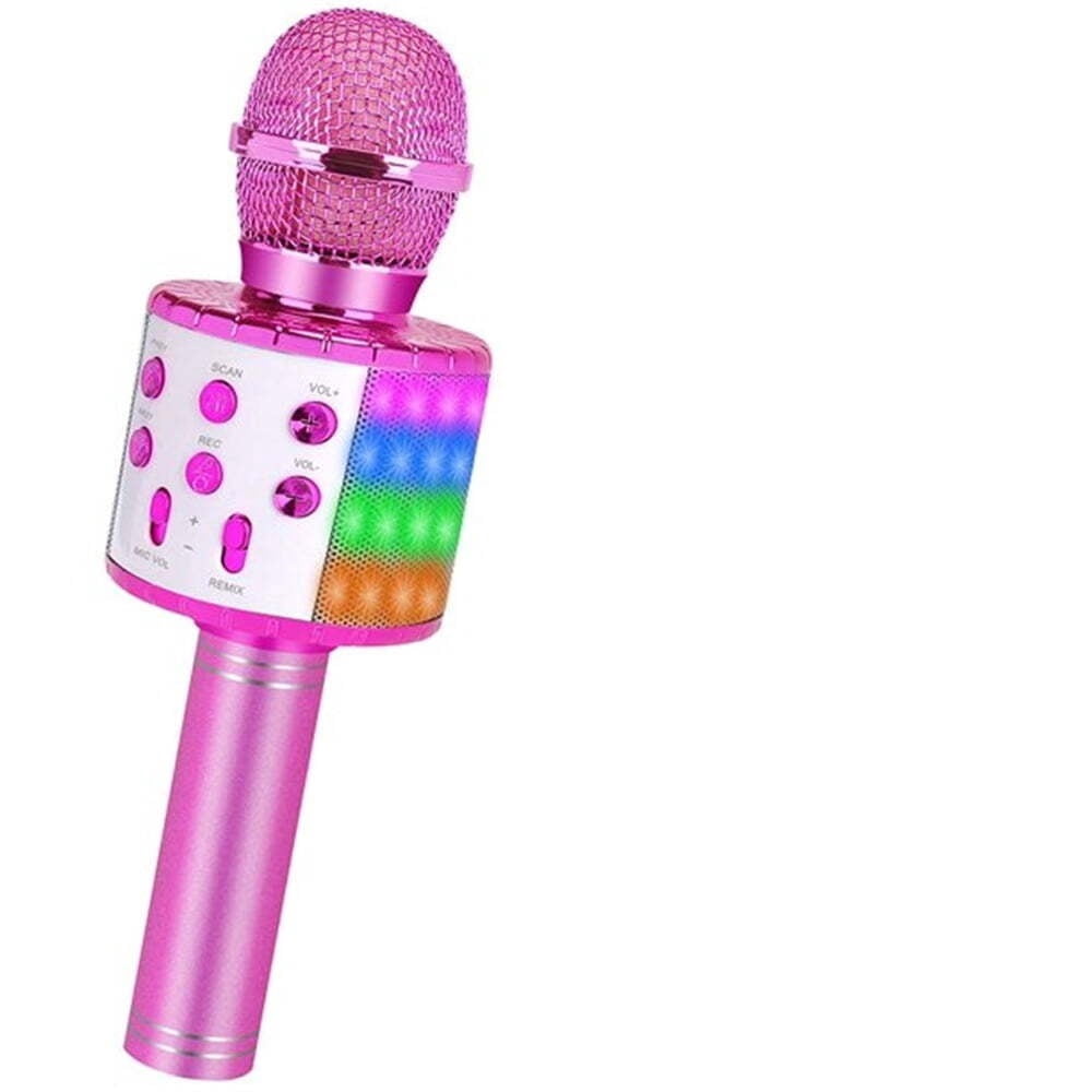 BoLi Wireless Bluetooth Karaoke Microphone with LED Lights, Best ...