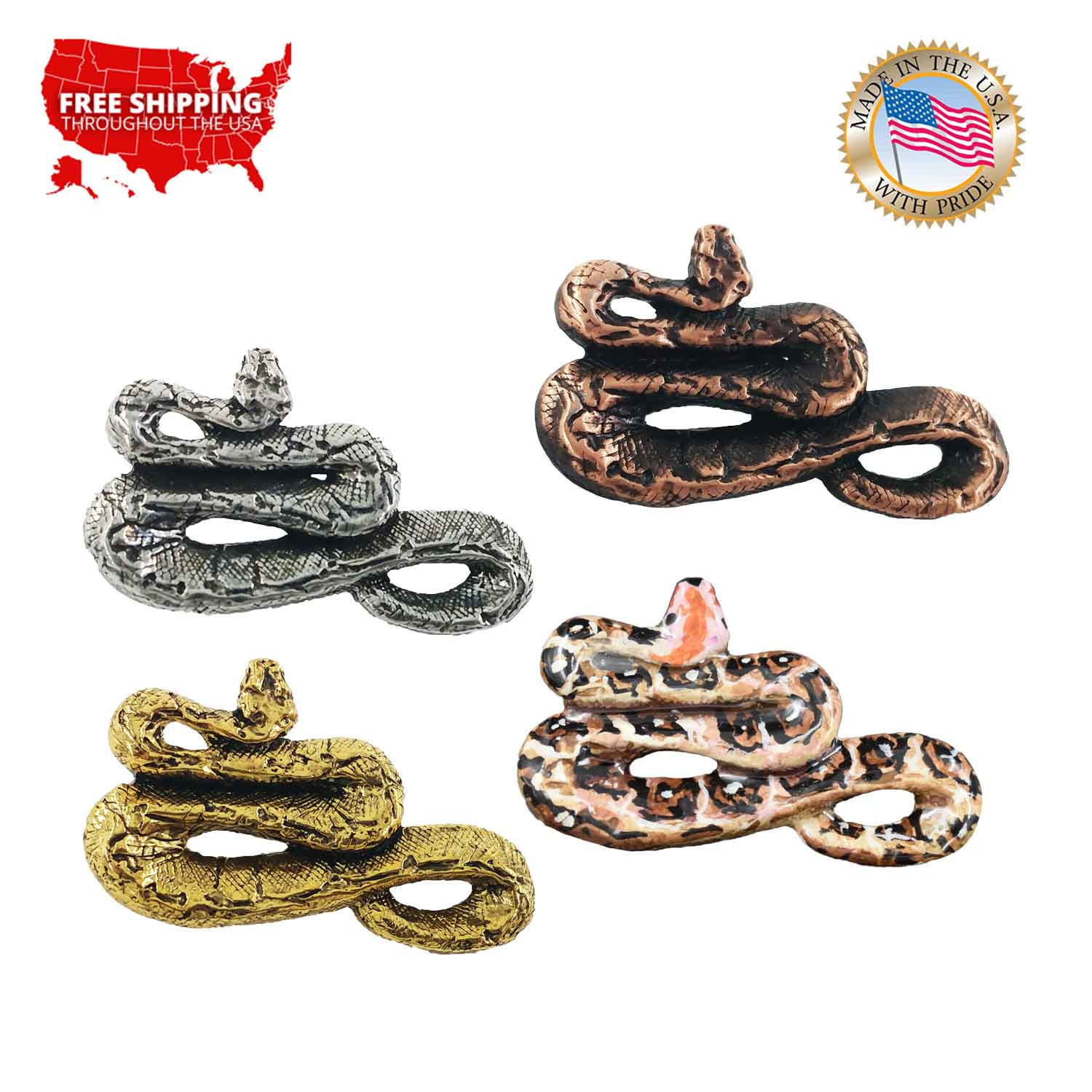 Boa Constrictor Pin, Reptile, Boidae, Pewter, Hat, Lapel, Brooch, Pins ...